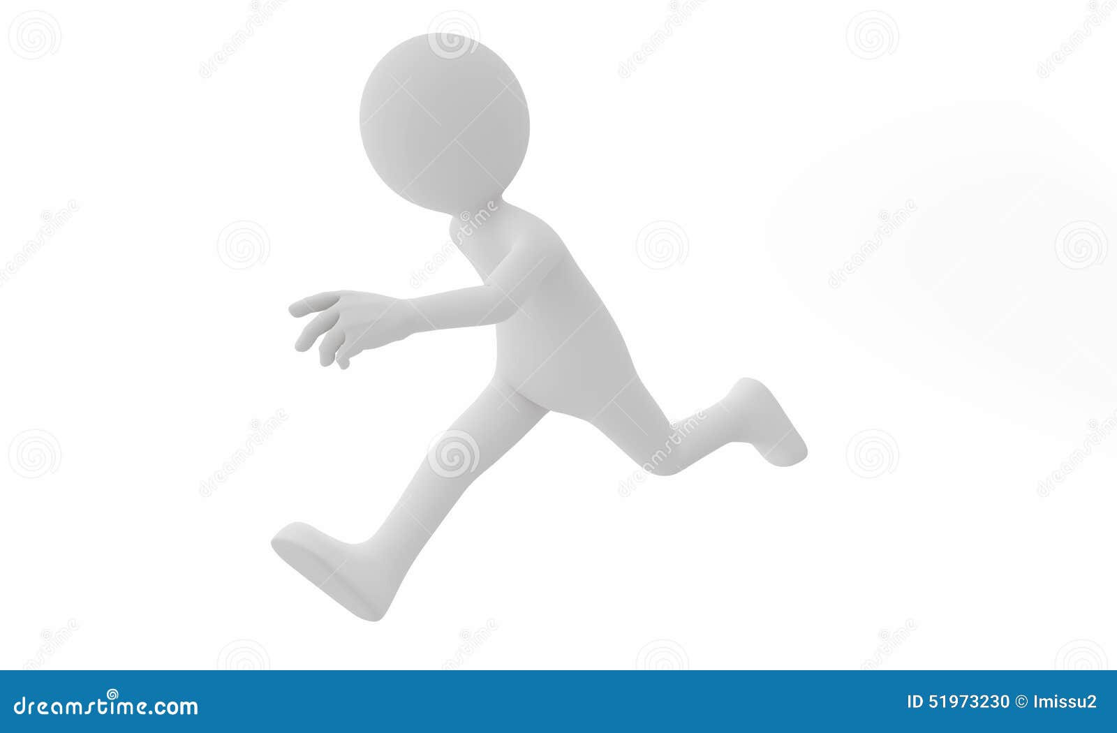 3d man run stock illustration. Illustration of motion - 51973230