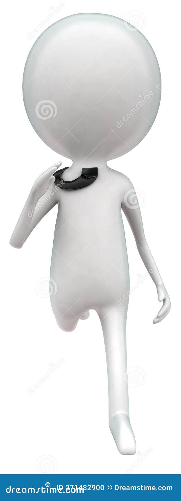 3d man running concept stock illustration. Illustration of white ...