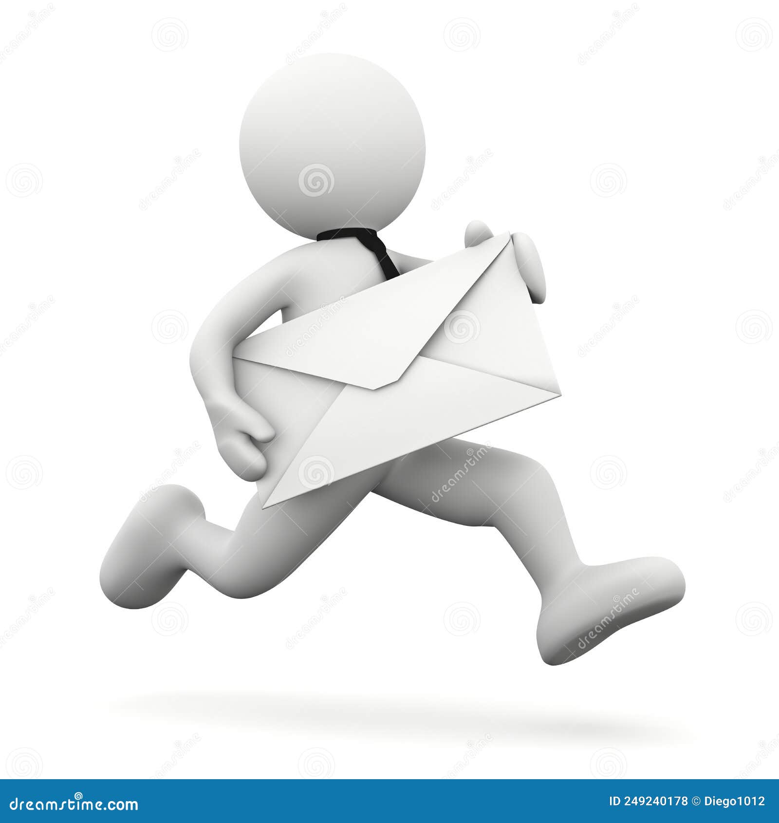 Running Mailing Envelope With A Letter And Legs. Vector. You Letter Sms ...