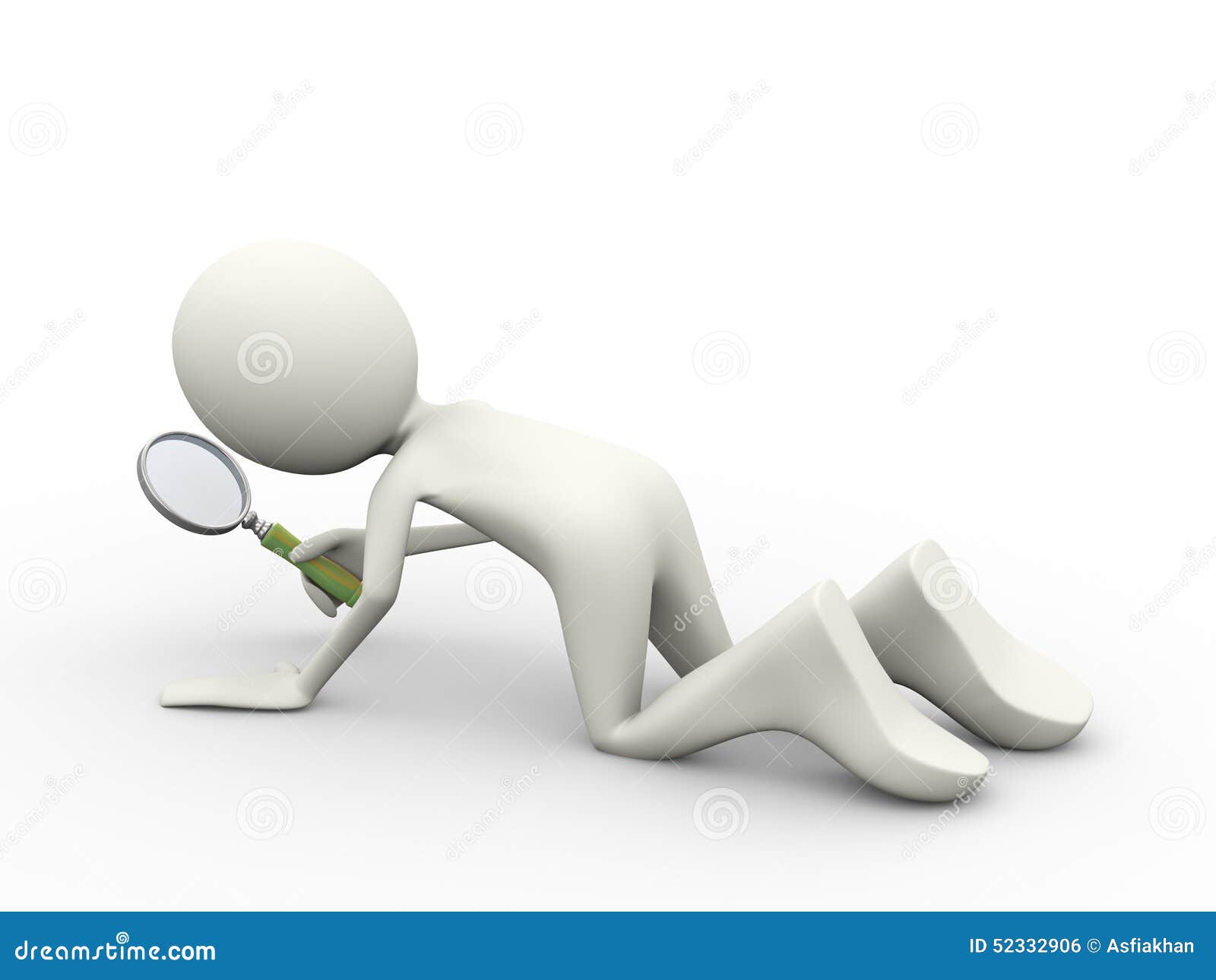 3d Man Searching With Magnifier Stock Illustration - Image: 52332906 3d Man Searching With Magnifier Stock Illustration - Image: 52332906