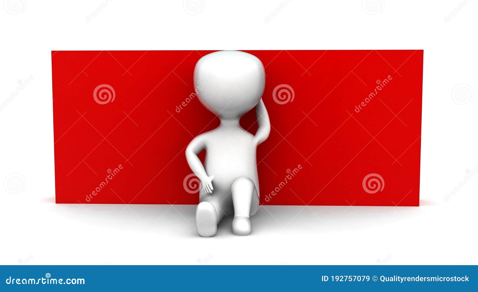 3d Man Sitting Relaxing on Floor Concept Stock Illustration ...