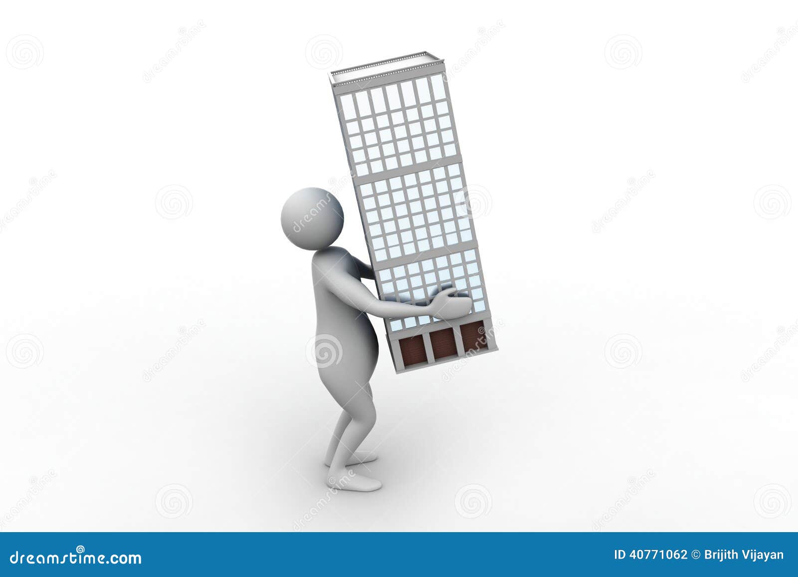 3d man with smart home stock illustration. Illustration of male - 40771062