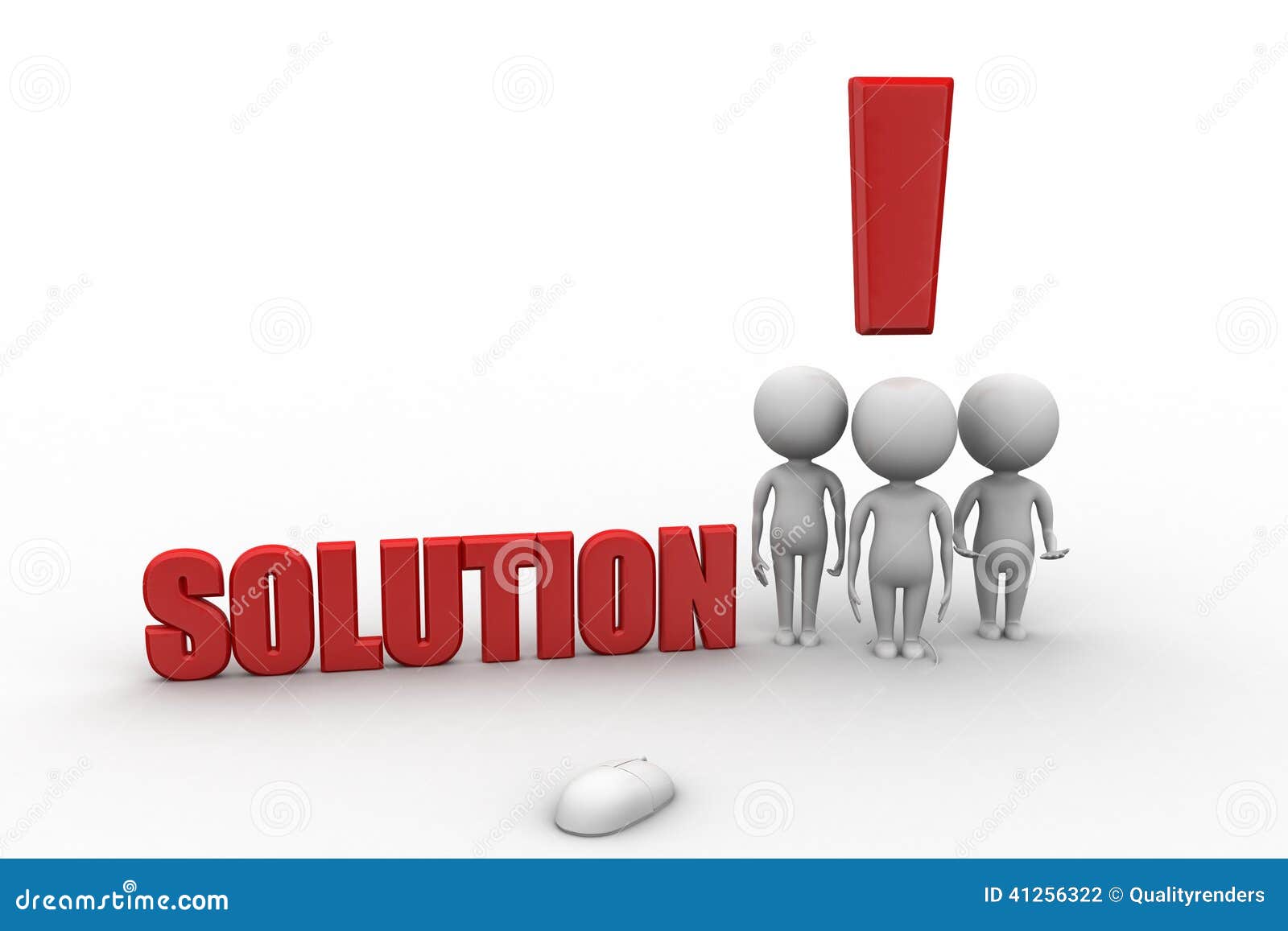 3d man solution concept stock illustration. Illustration of ...