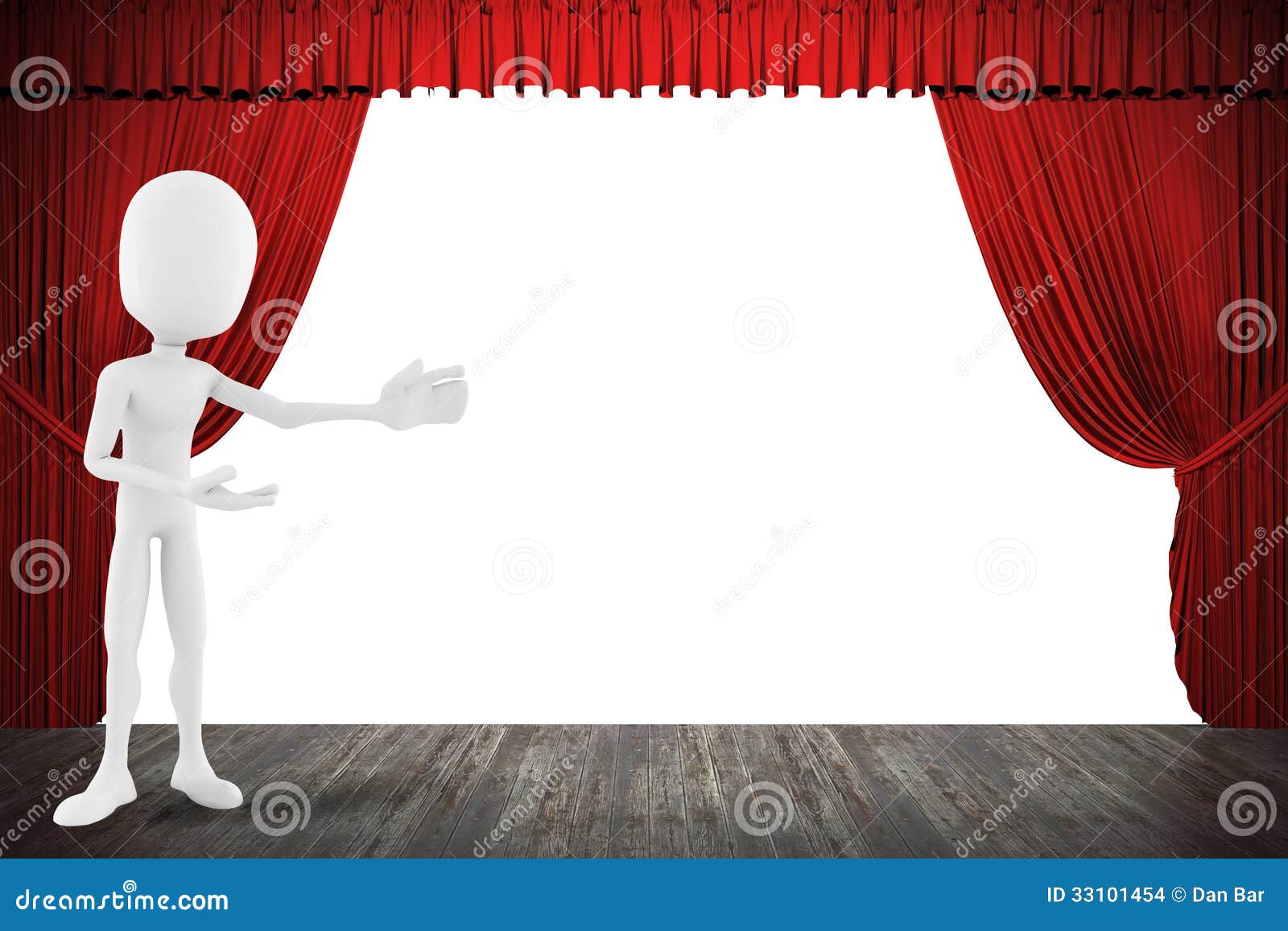 3d man on stage stock illustration. Illustration of concert - 33101454