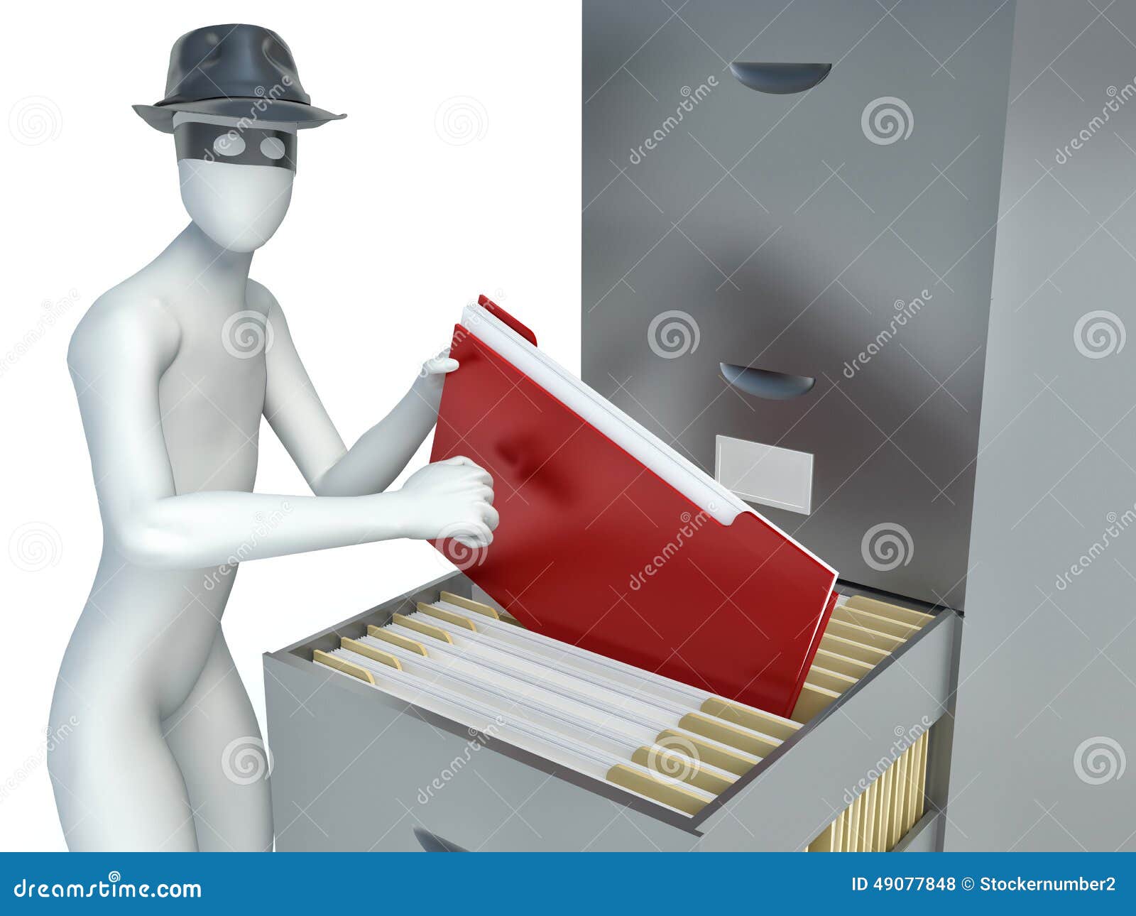 3d man stealing documents stock illustration. Illustration of balaklava ...