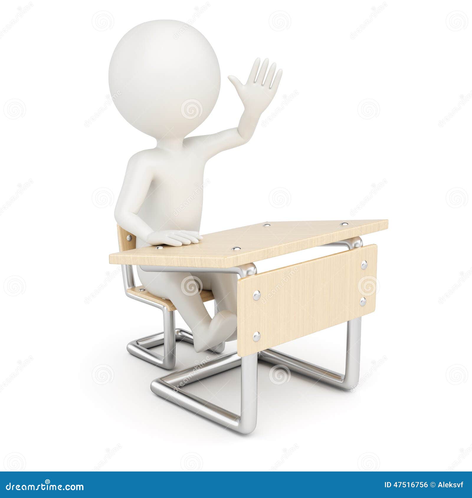 3D man student stock illustration. Illustration of student - 47516756