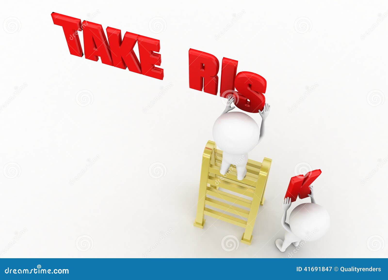 3d man take risk stock illustration. Illustration of pyramid - 41691847