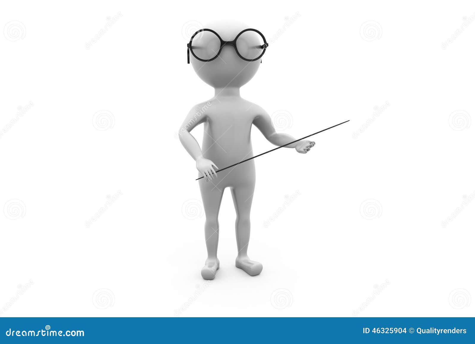 3d man teacher concept stock photo. Image of blank, lecture - 46325904