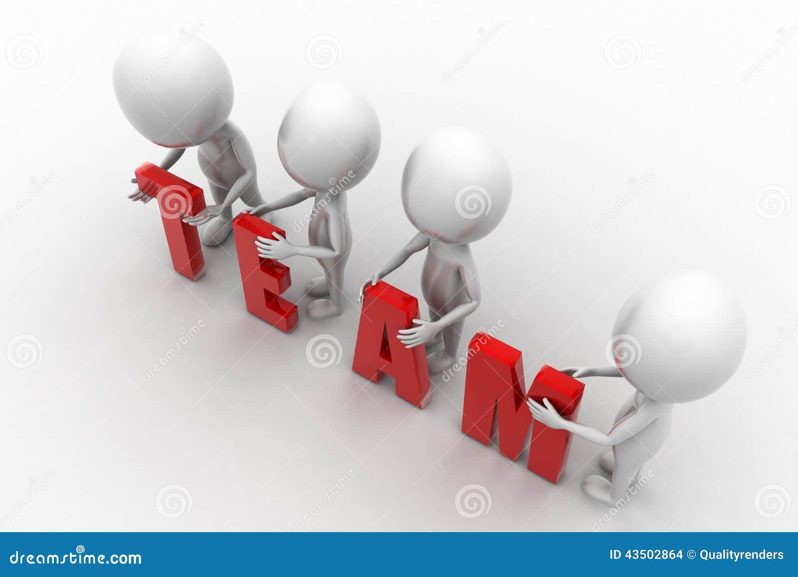 3d man Team Illustration stock illustrationer. Illustration av begrepp ...