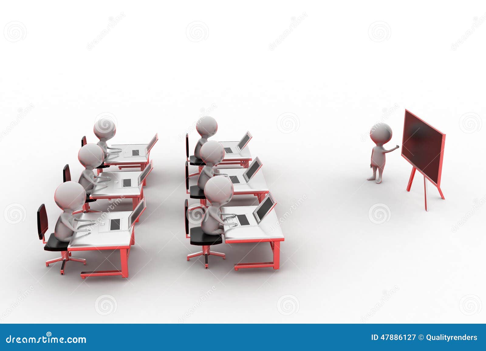 3d man training concept stock illustration. Illustration of idea - 47886127