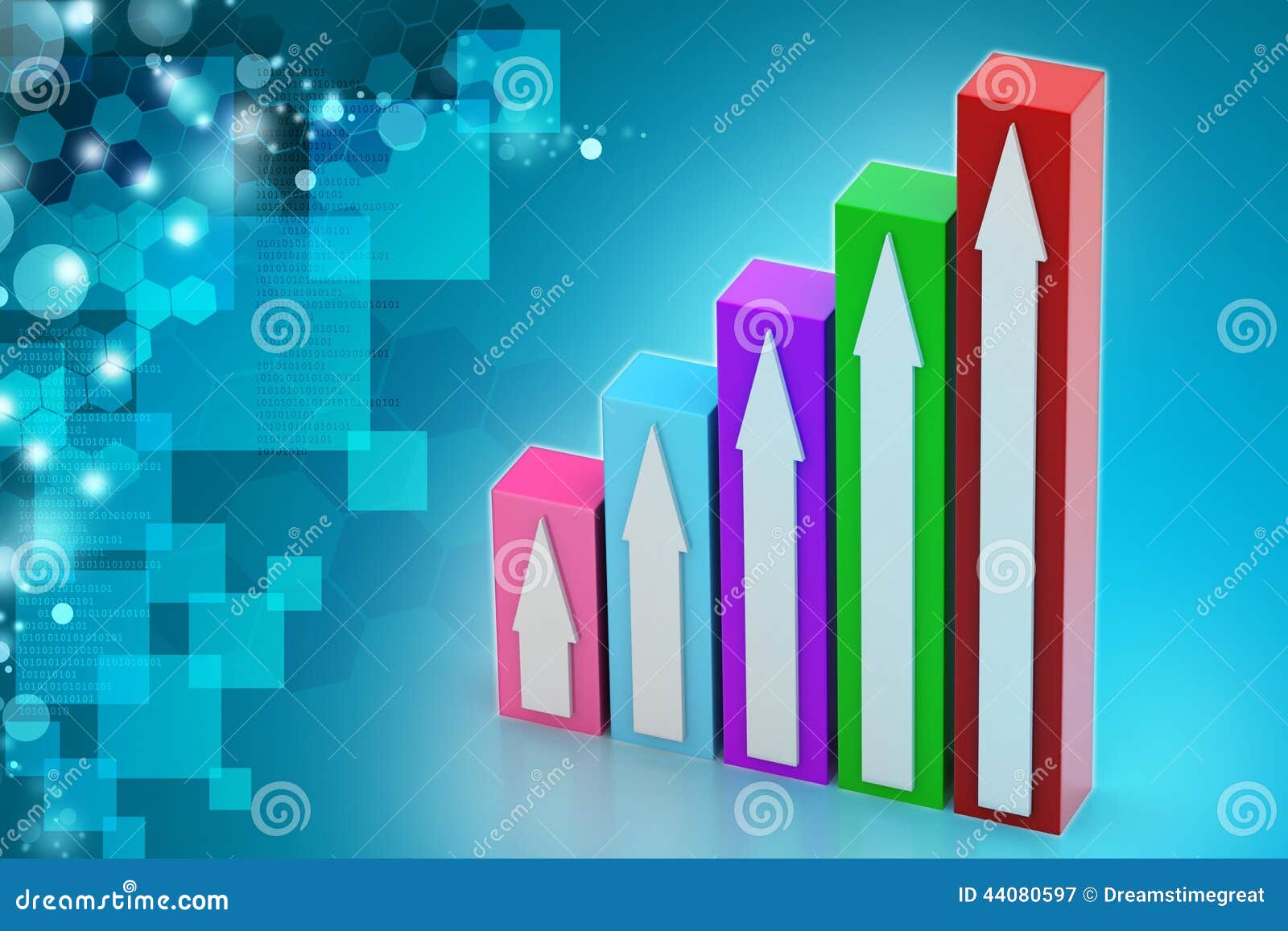 3d Man Watching the Loss Graph Stock Illustration - Illustration of ...