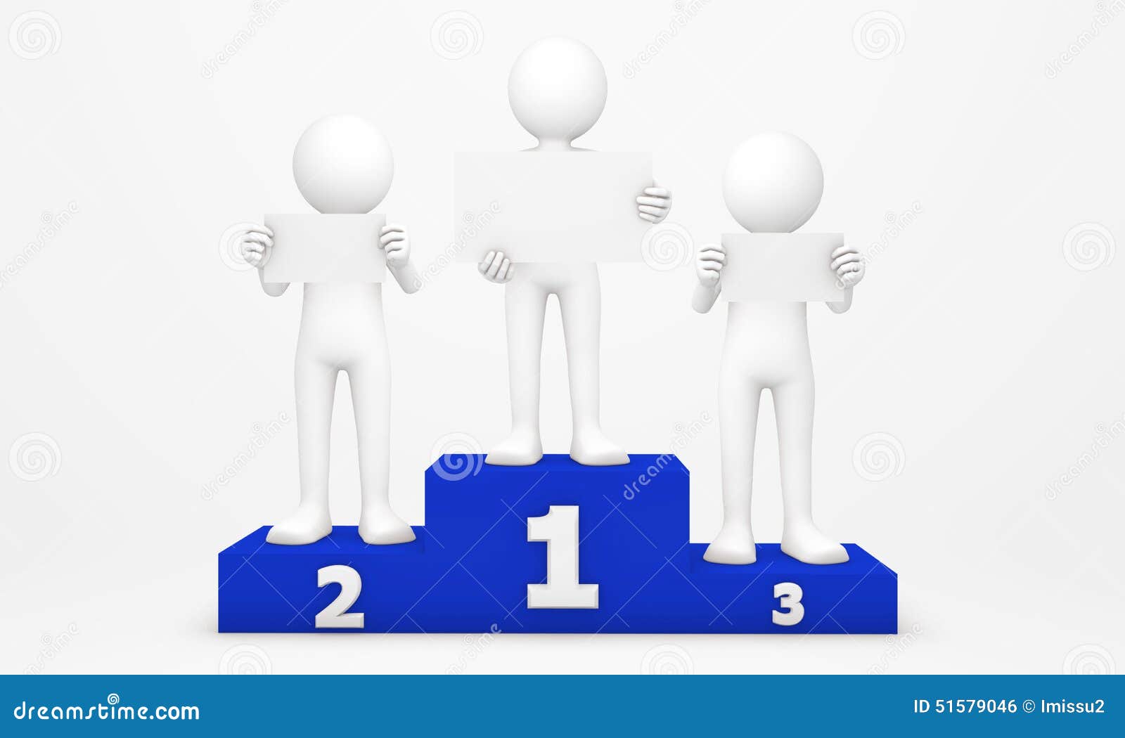 3D Man on the Winning Stand Stock Illustration - Illustration of poses ...