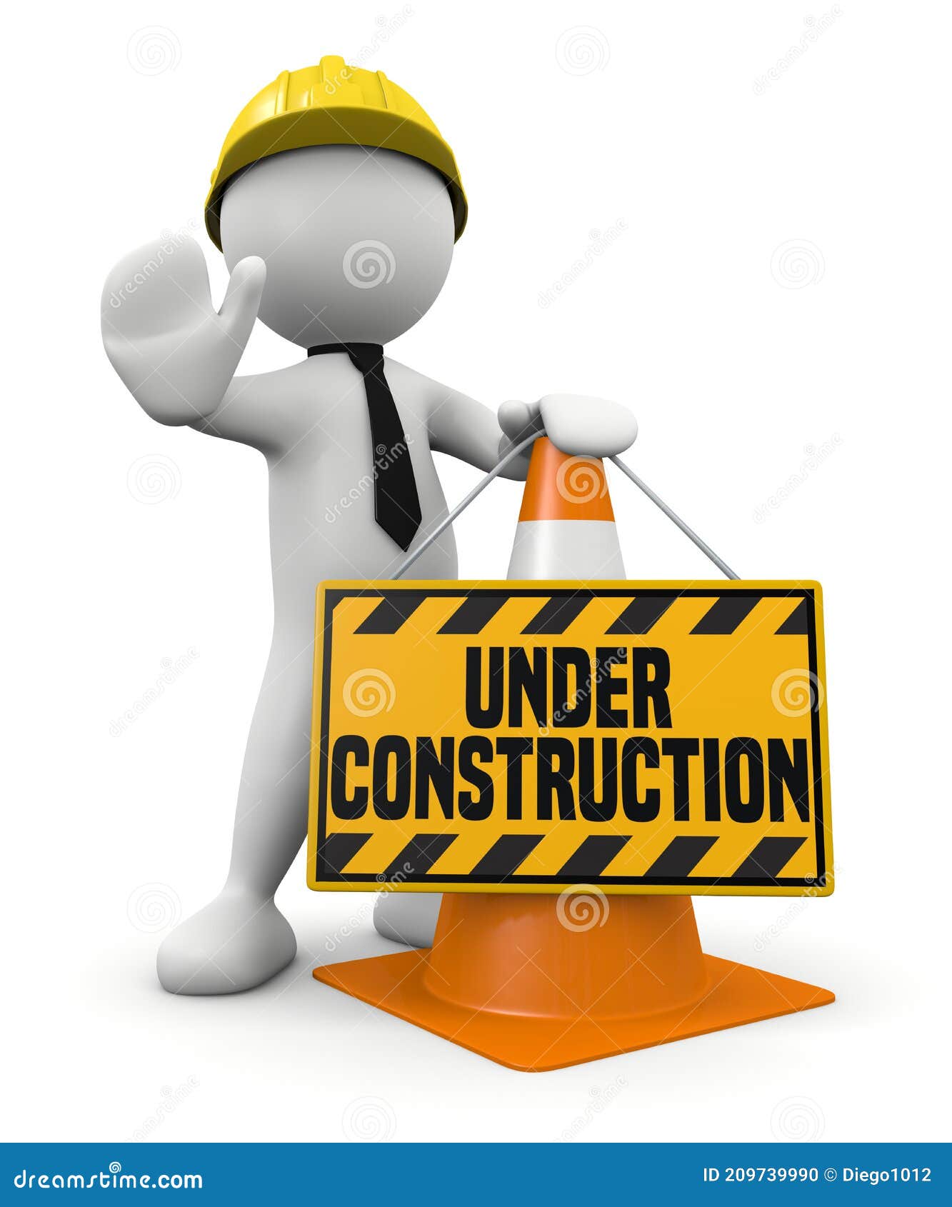 Work In Progress Cartoon Style Design | CartoonDealer.com #86403119