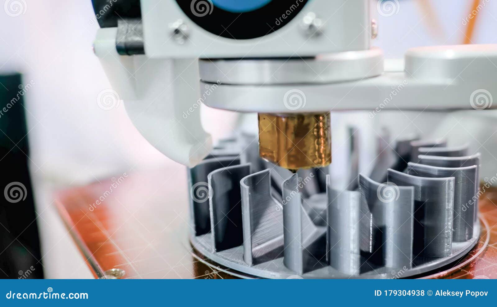 3D Manufacturing Printer during Work Stock Photo - Image of industrial ...