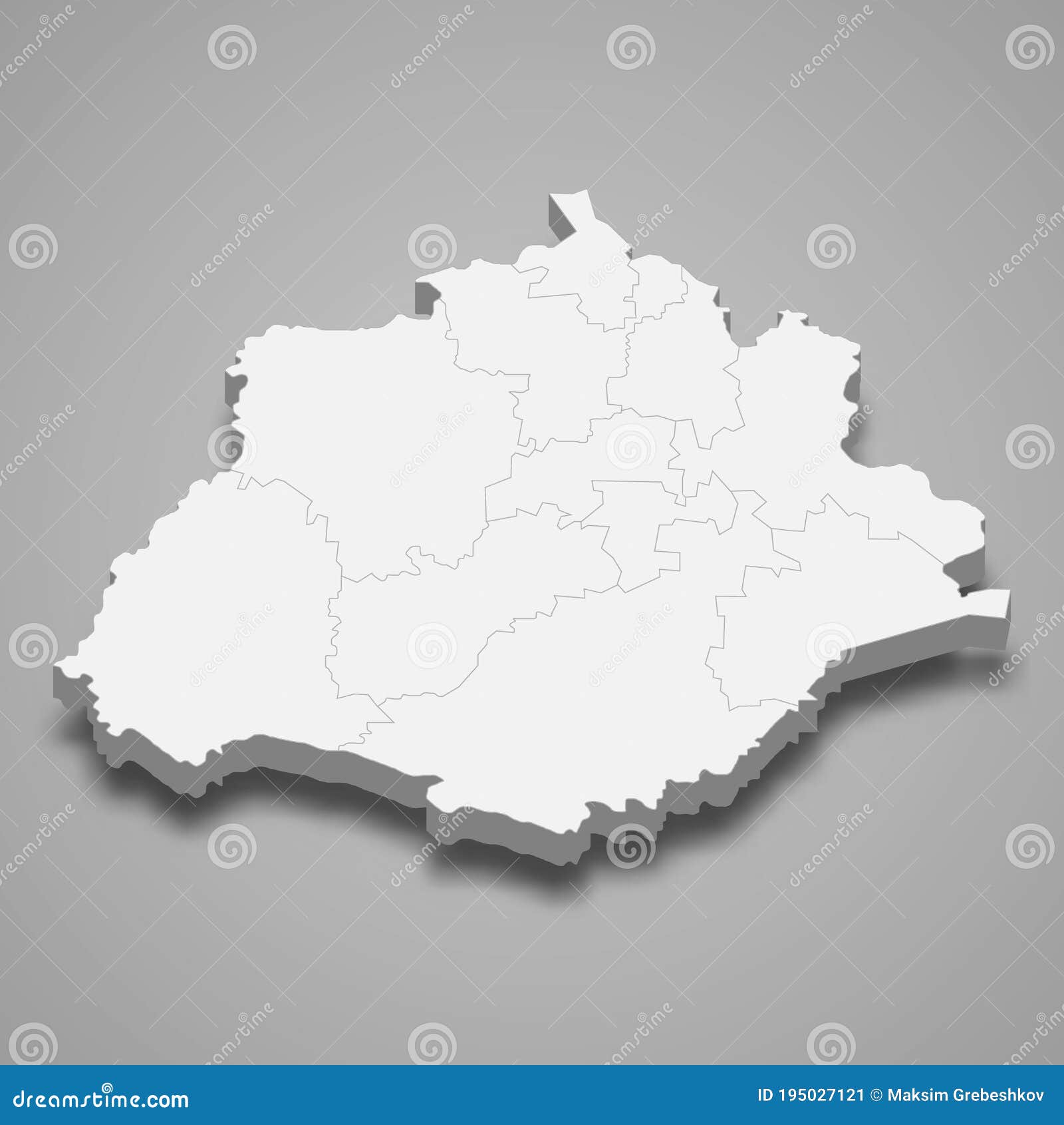 Aguascalientes Outline Map Mexico State Vector Illustration ...