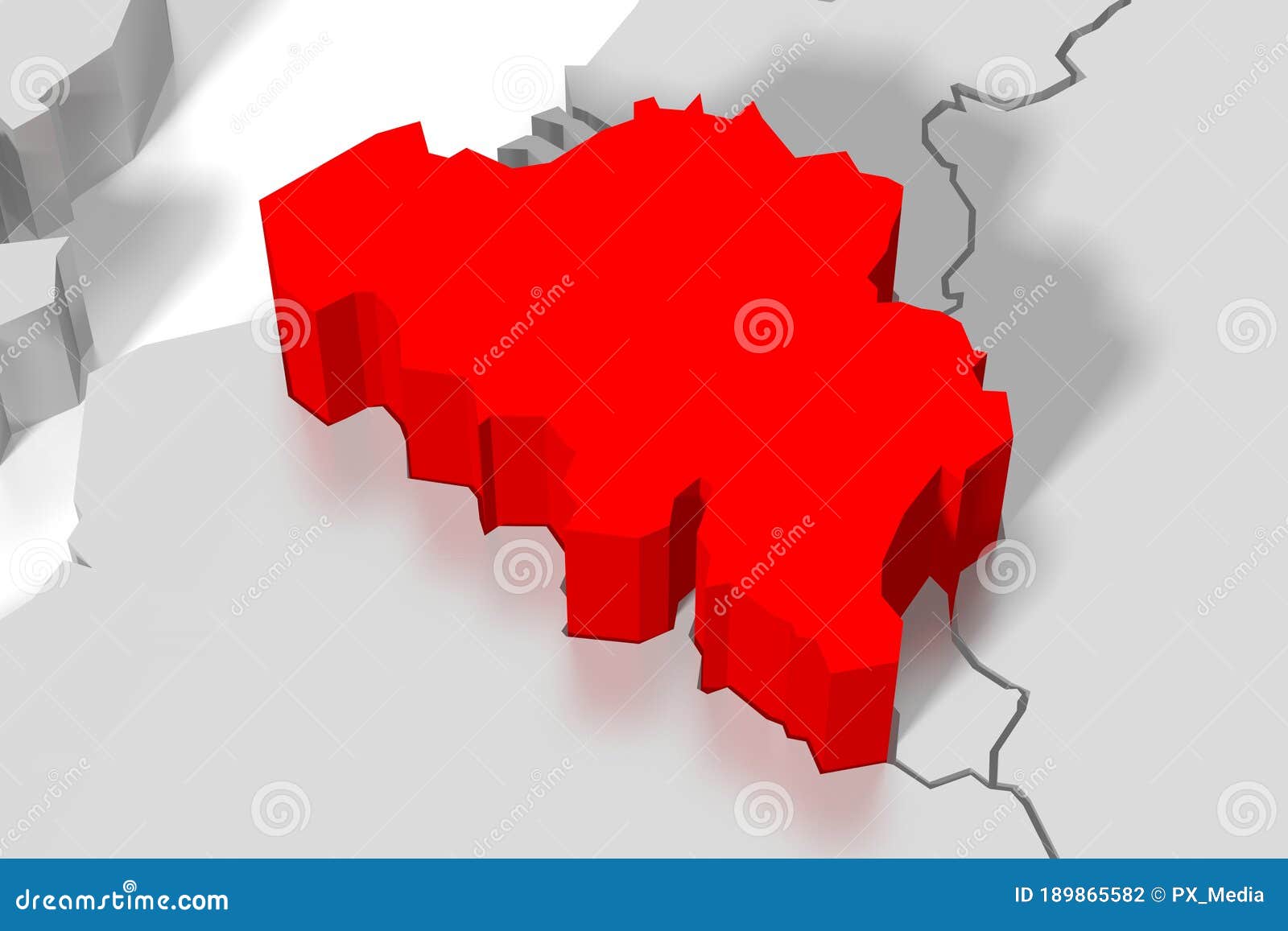 Belgium Political Map Of Administrative Divisions Cartoon Vector ...
