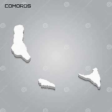 3d Map with Borders of Regions Stock Illustration - Illustration of ...