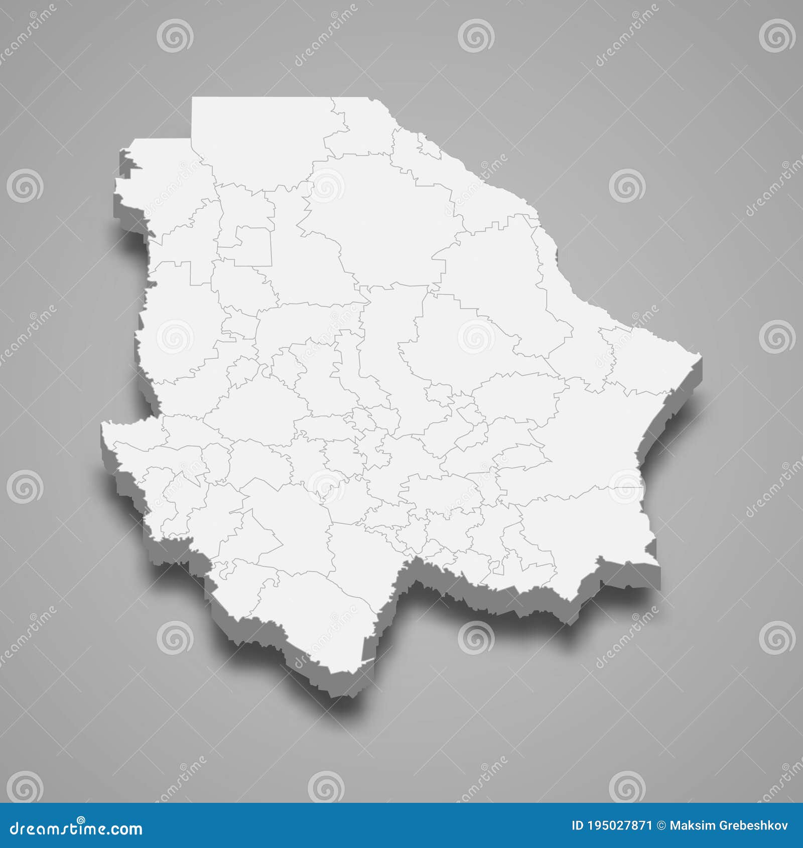 3d Map of Chihuahua is a State of Mexico Stock Illustration ...