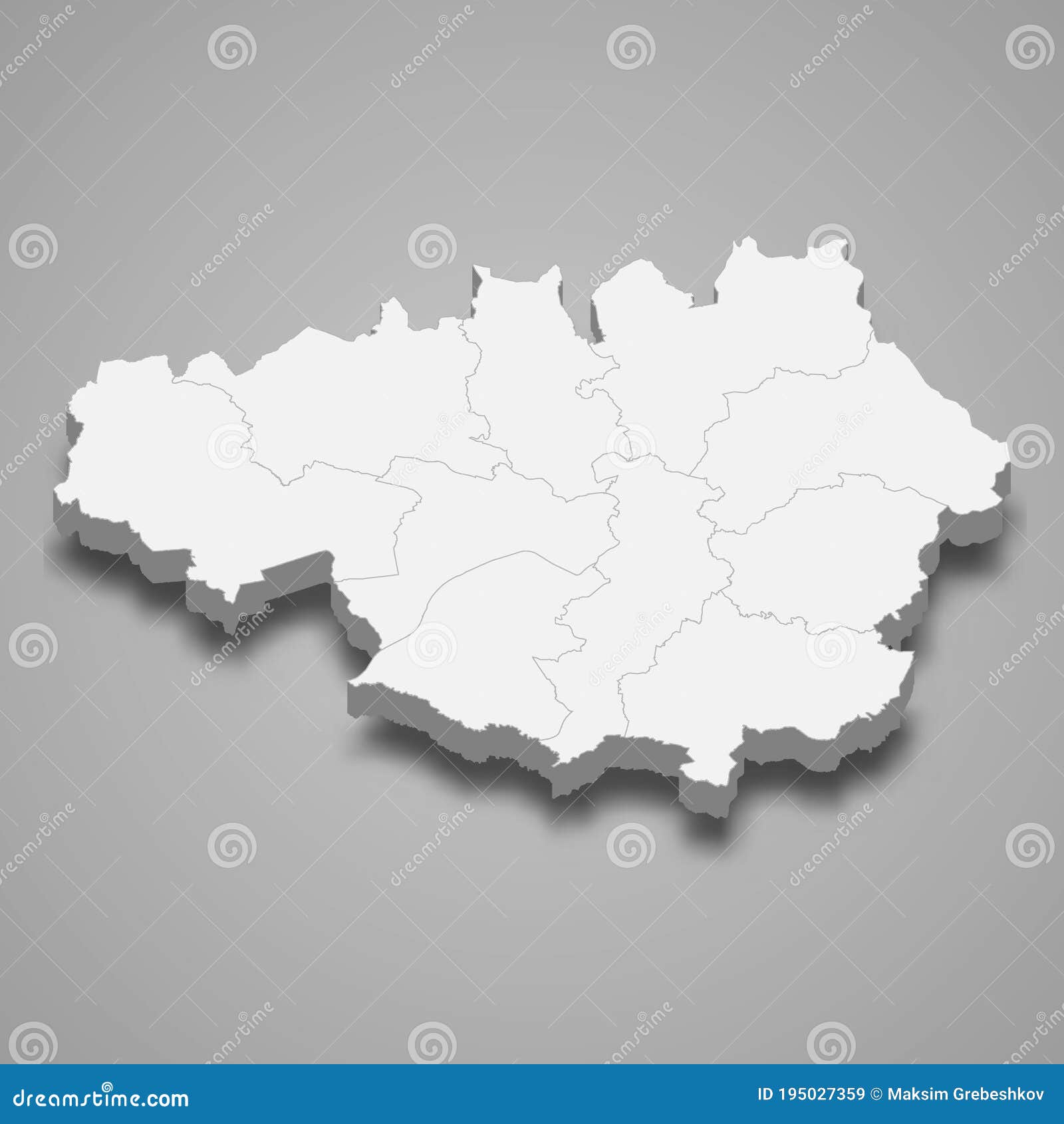 3d Map of Greater Manchester is a Ceremonial County of England Stock ...