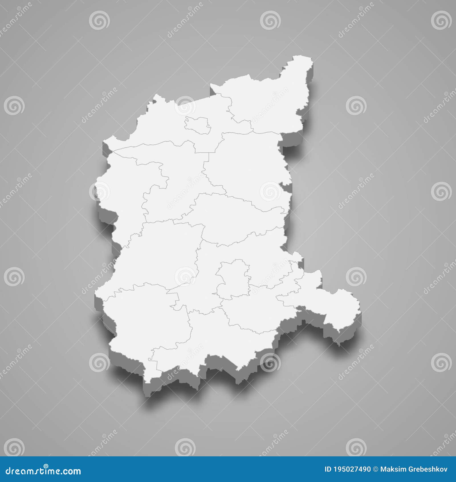 Lubusz Map, Polish State. Poland Administrative Provinces, Boroughs ...