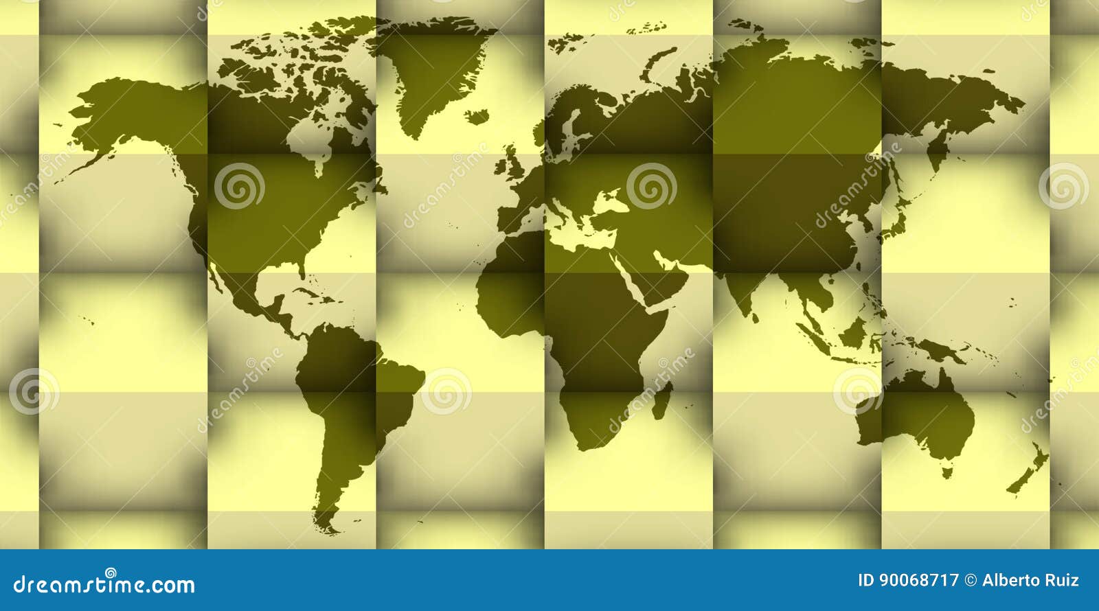 3d map in old green. stock illustration. Illustration of insinuation ...