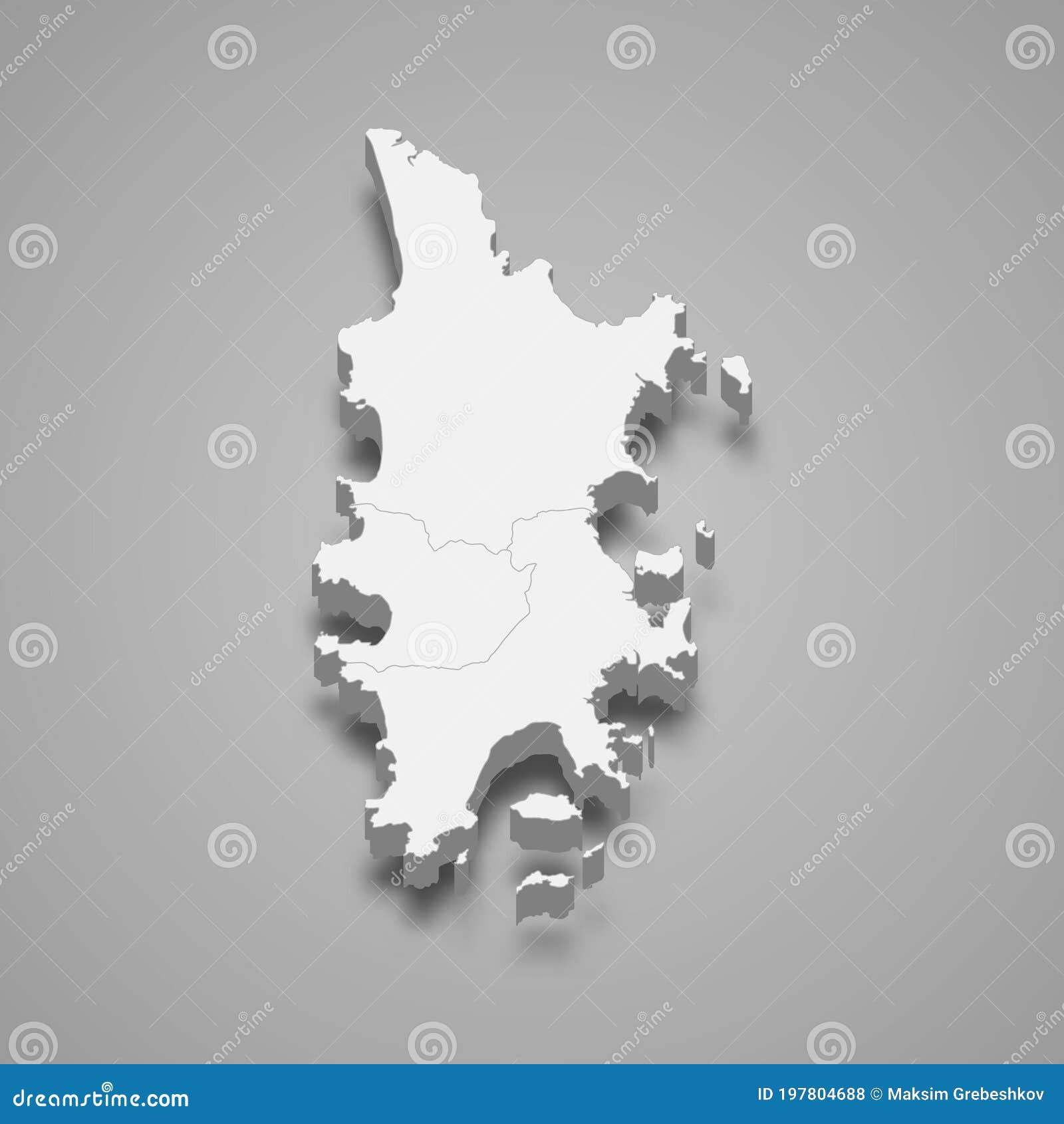 Detailed Phuket Road And Beach Vector Map | CartoonDealer.com #106805847