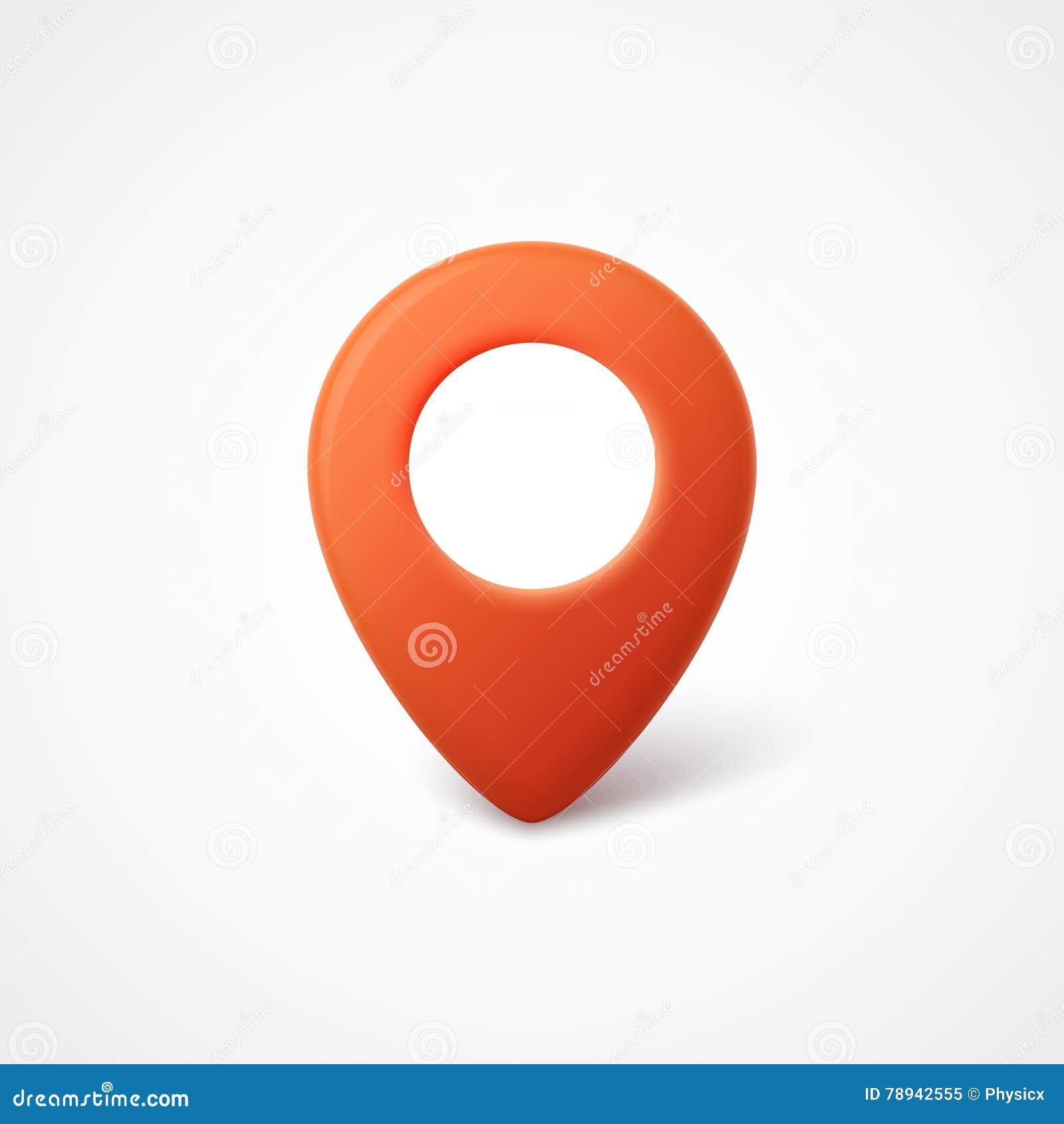 3d Map Pointer Icon. Map Markers Stock Vector - Illustration of ...