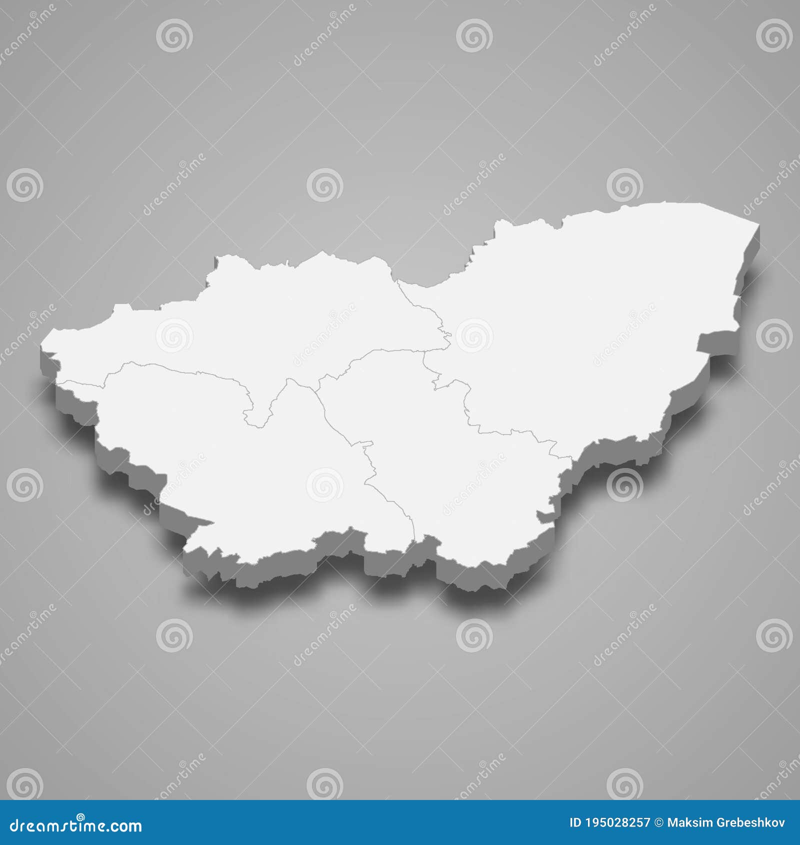 Map Of South Yorkshire In Yorkshire And The Humber Province On White ...