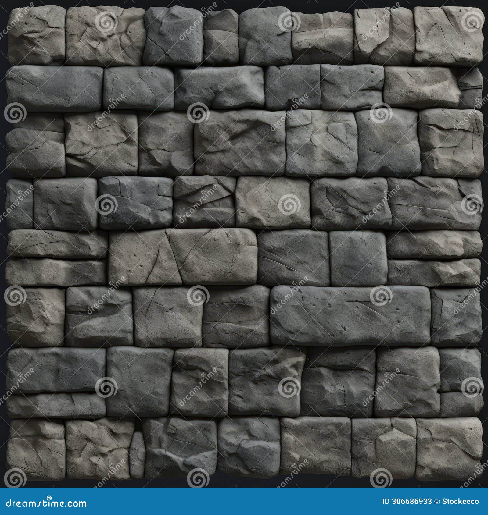 Medieval Stacked Stone Circle 3d Model With Rustic Texture Royalty-Free ...