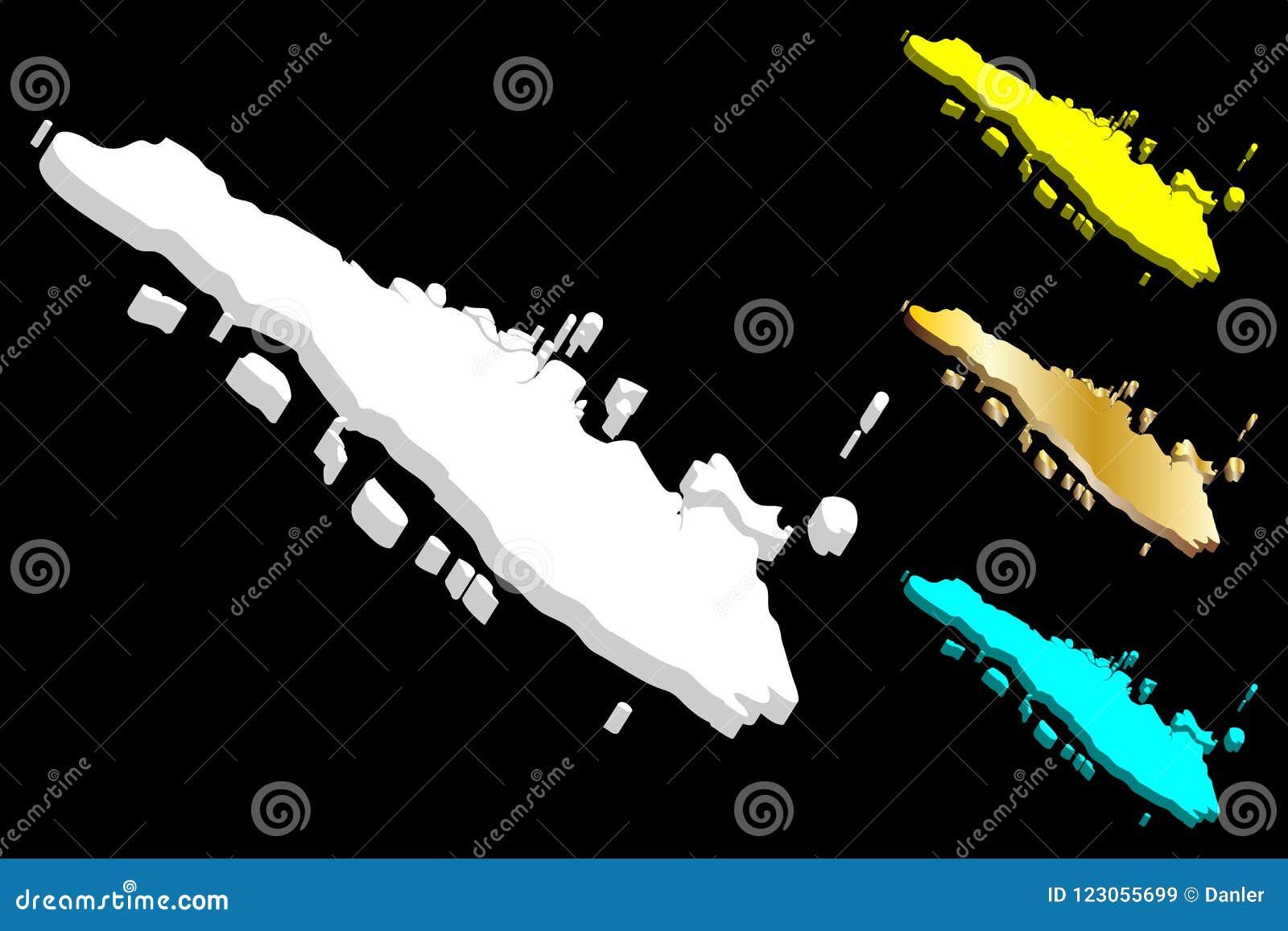 3D map of Sumatra stock vector. Illustration of infographic - 123055699