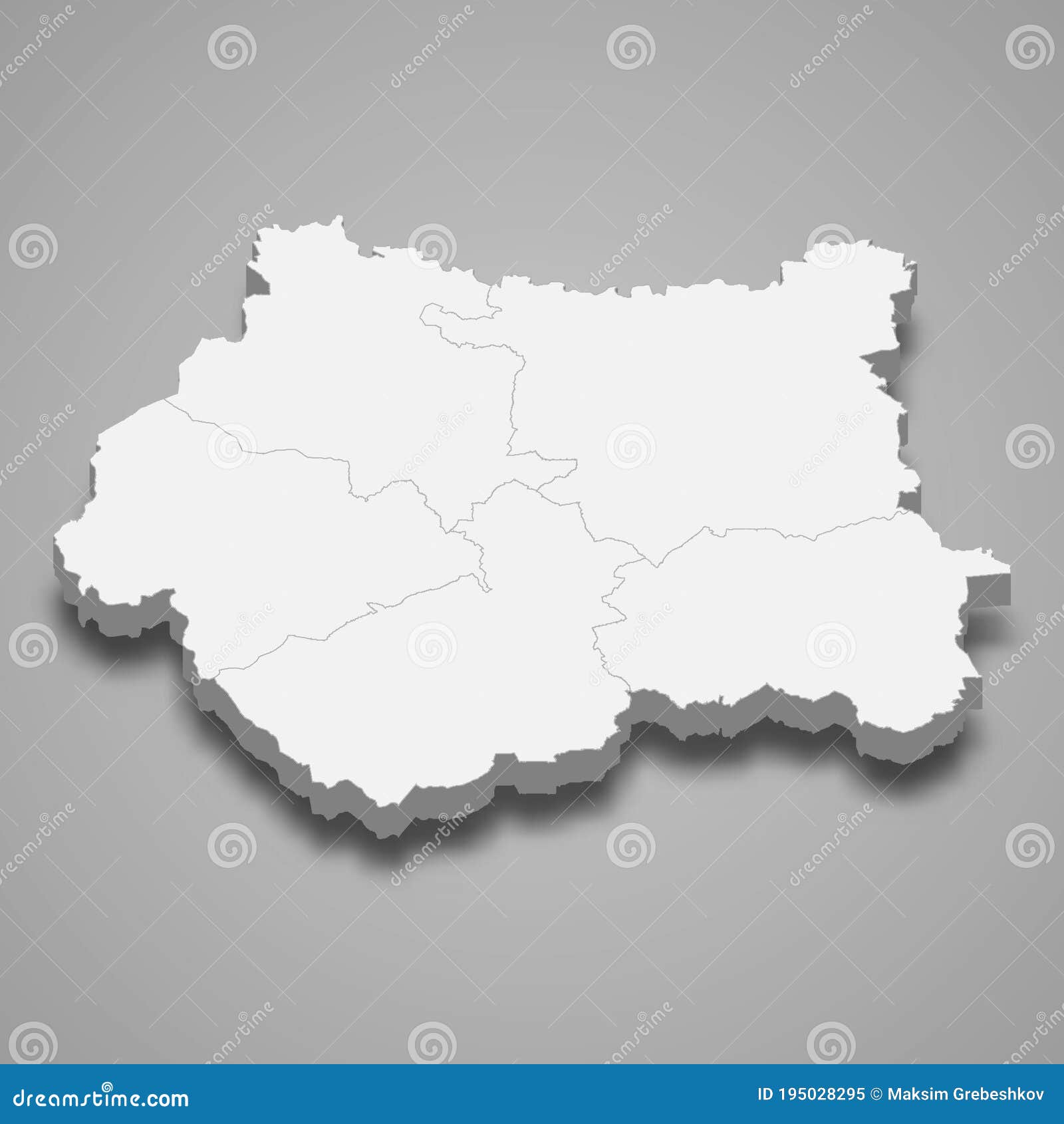 West Yorkshire County Map Vector Illustration | CartoonDealer.com ...