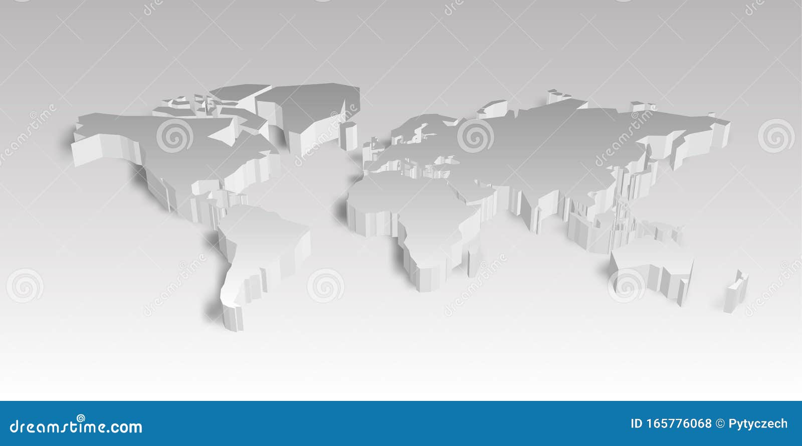 3d World Map Shadow Light Connections Transparent Background Vector ...