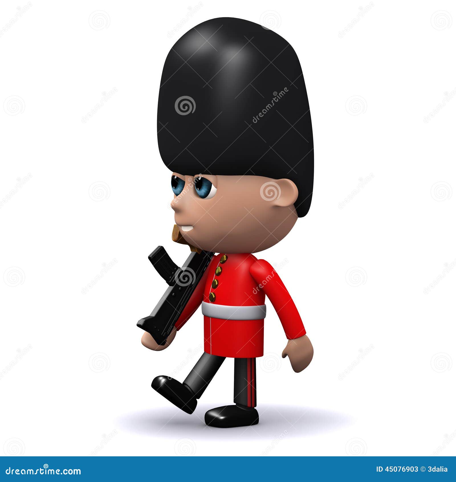 3d Marching Coldstream Guard Stock Illustration - Illustration of ...