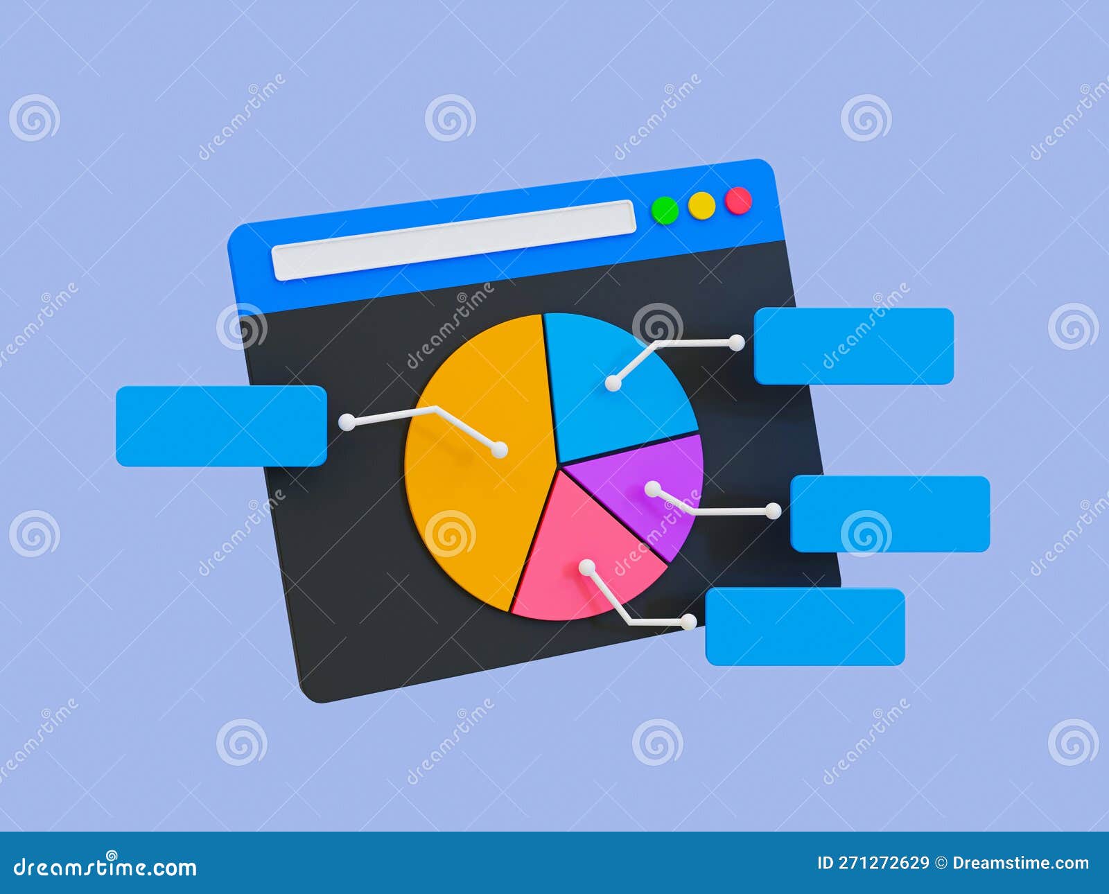3d Marketing Strategy Concept. Business Analysis. Marketing Data ...