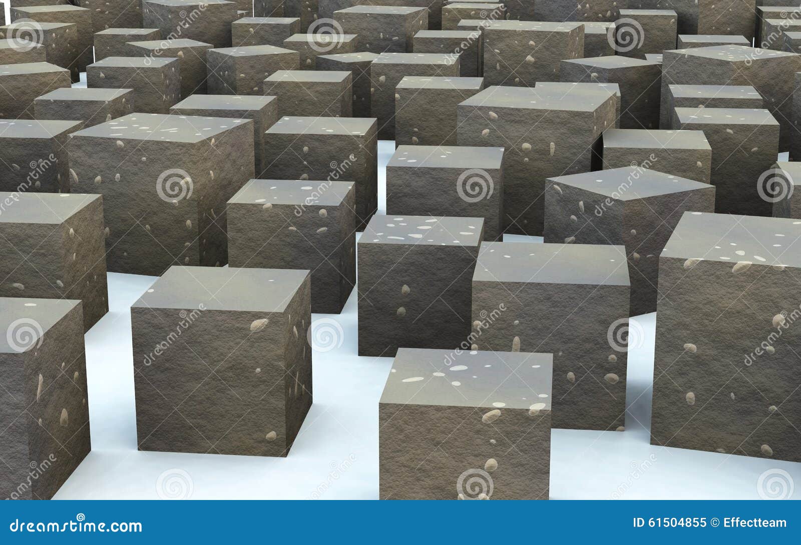 3D mass cube rock material stock illustration. Illustration of lines ...