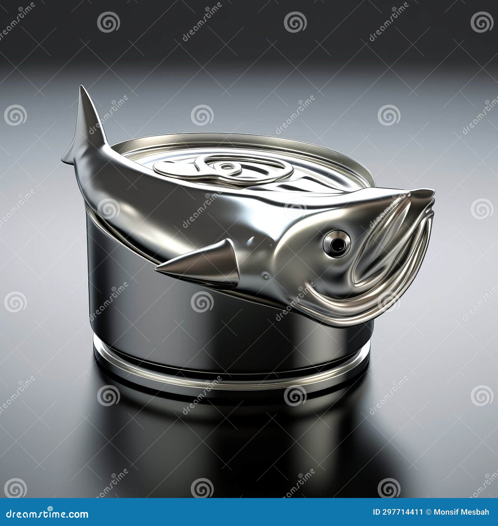 3D Masterpiece: Unveiling the Intricacies of a Tuna Can Render Stock Illustration - Illustration ...