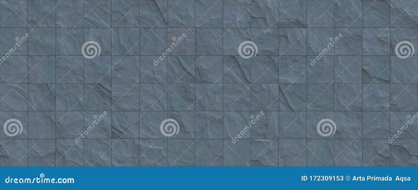 3d Material Blue Slate Flooring Texture Stock Illustration ...