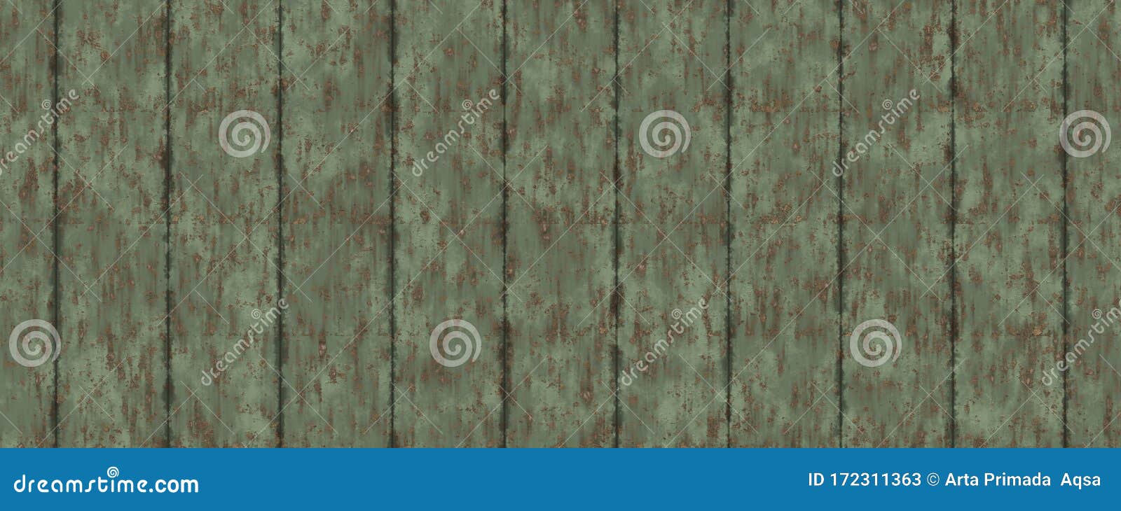 3d Material Green Rusty Old Metal Wall Panel Texture Stock Image ...