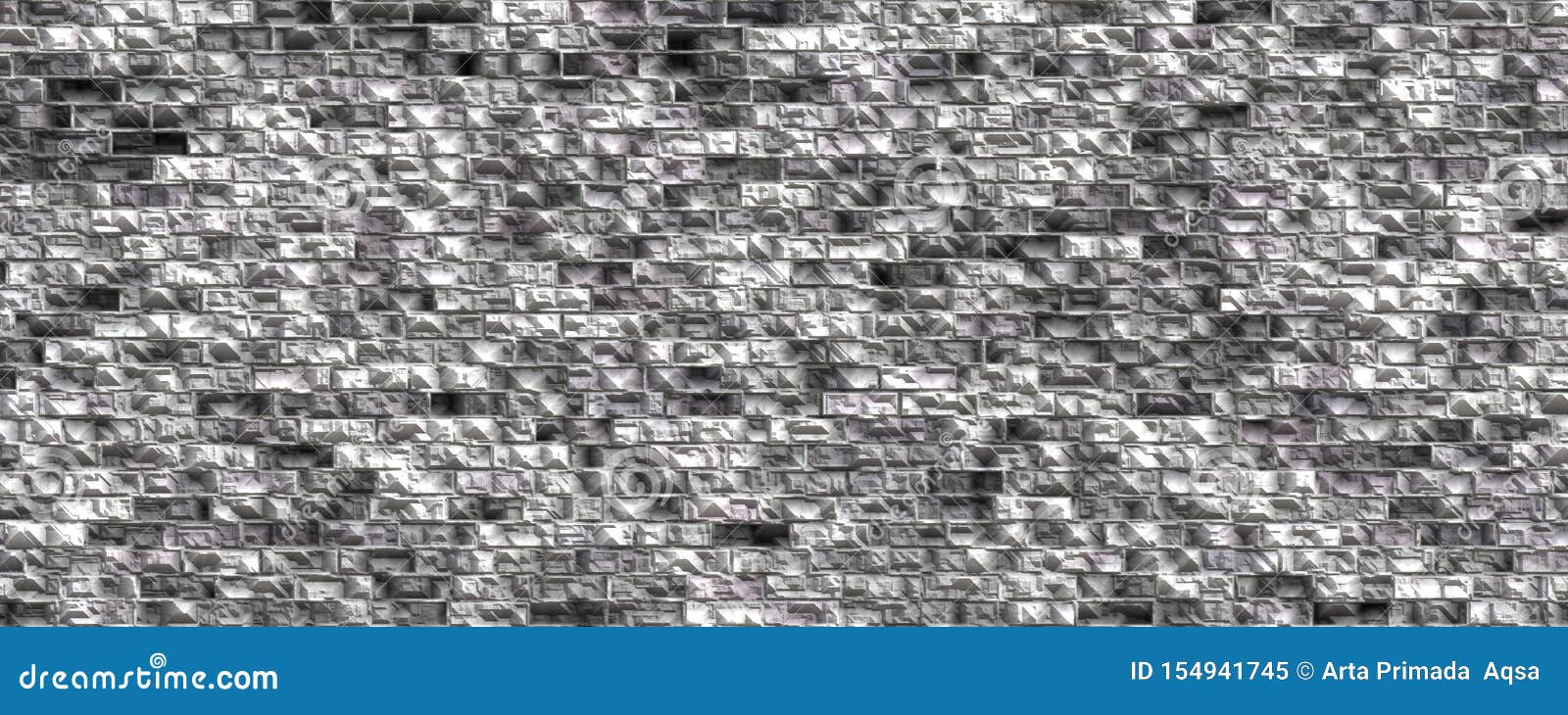 3d Material Metallic Bevel Brick Background Stock Illustration ...