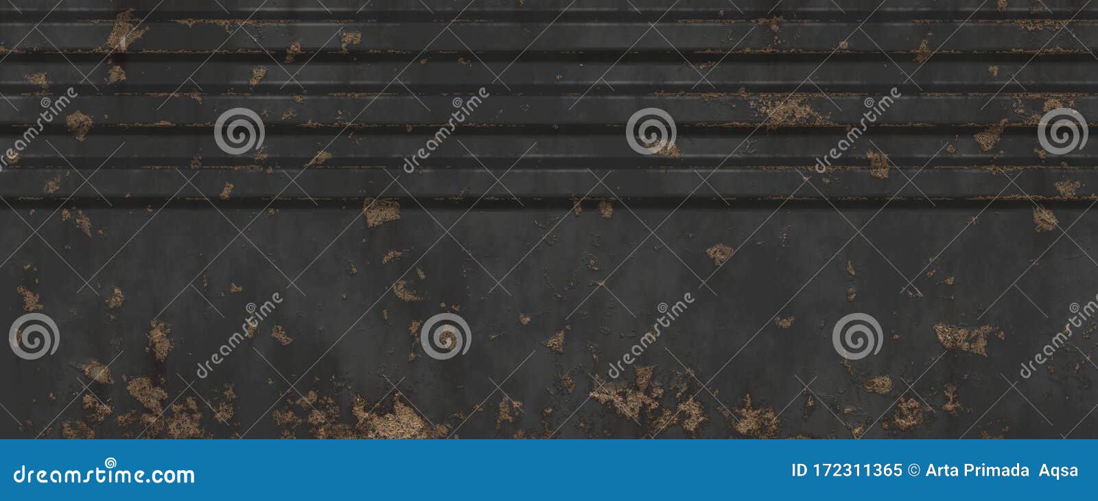 3d Material Old Black Rusty Garage Texture Stock Image - Image of ...