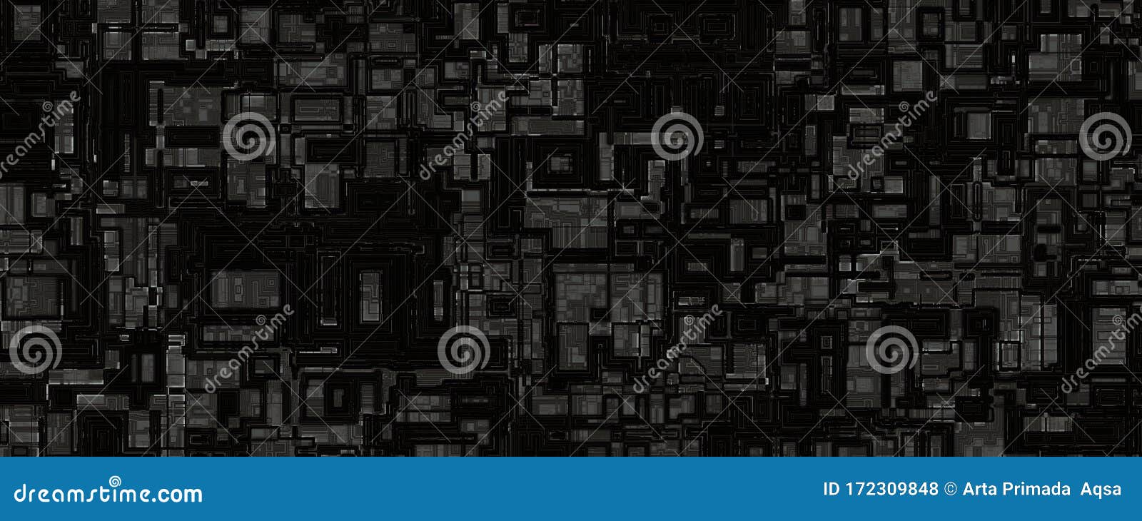 3d Material Scifi Circuit Board Machine Stock Illustration ...