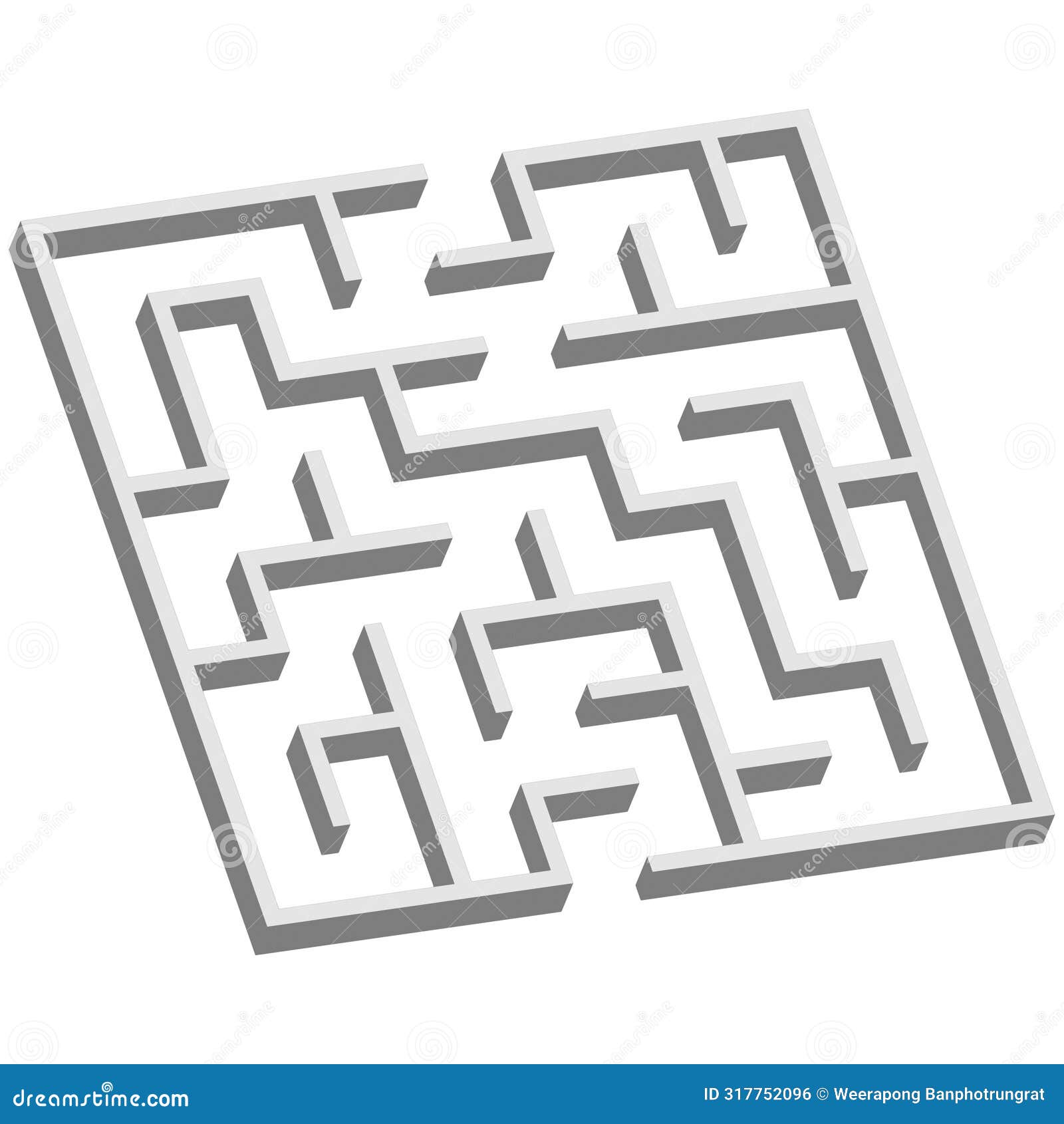 3d Maze Conundrum for Challenge the Kids, Labyrinth for Finding the ...