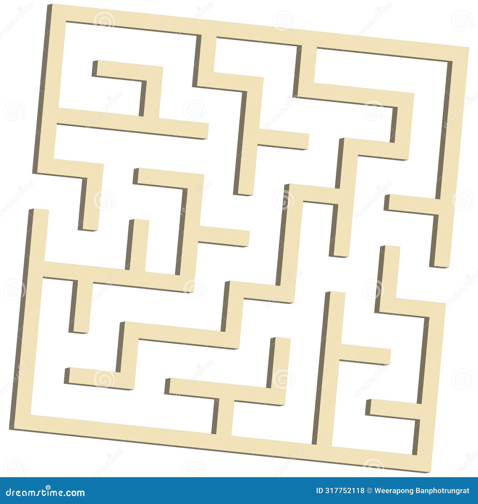 3d Maze Conundrum for Challenge the Kids, Labyrinth for Finding the ...