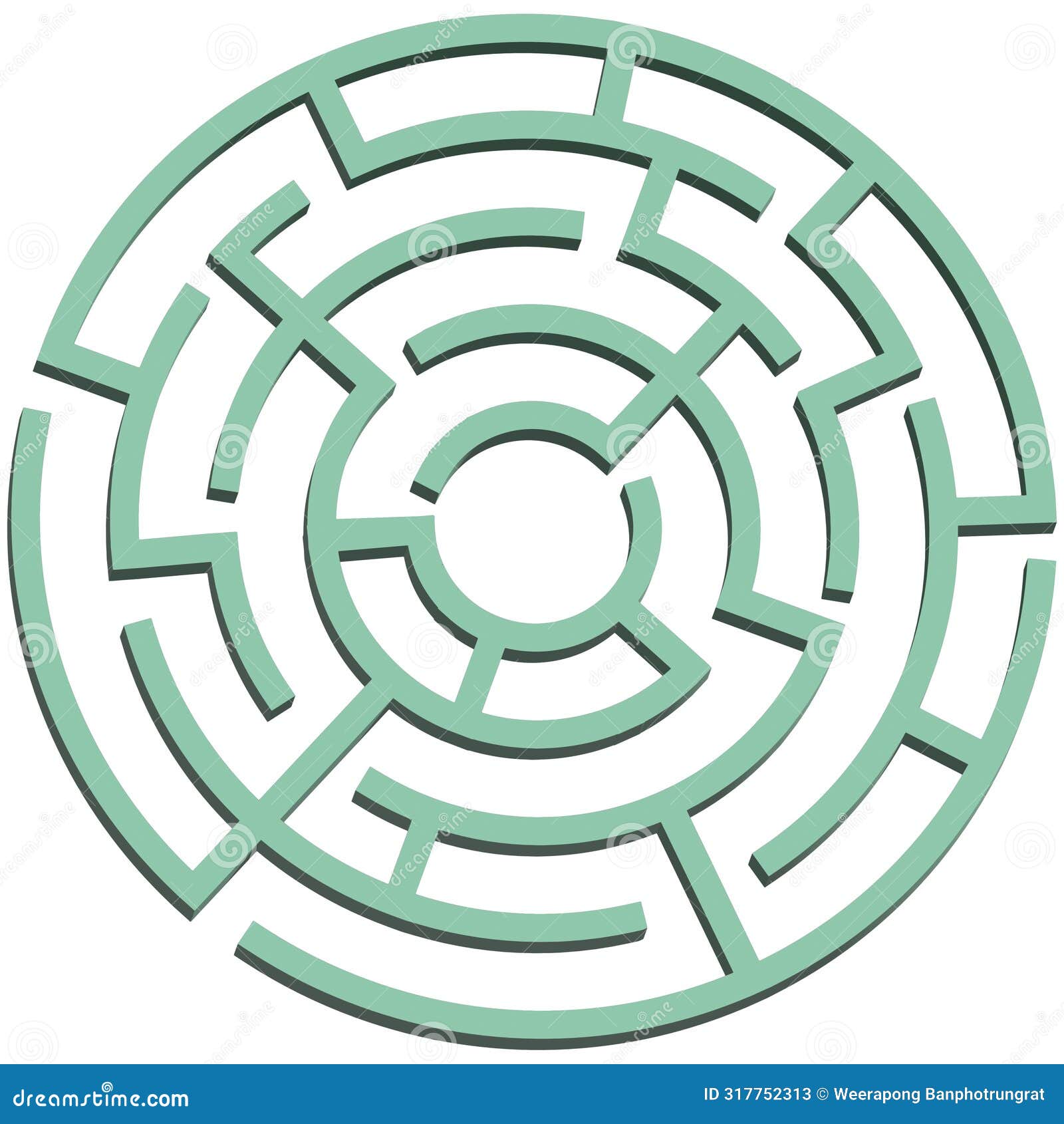 3d Maze Conundrum for Challenge the Kids, Labyrinth for Finding the ...
