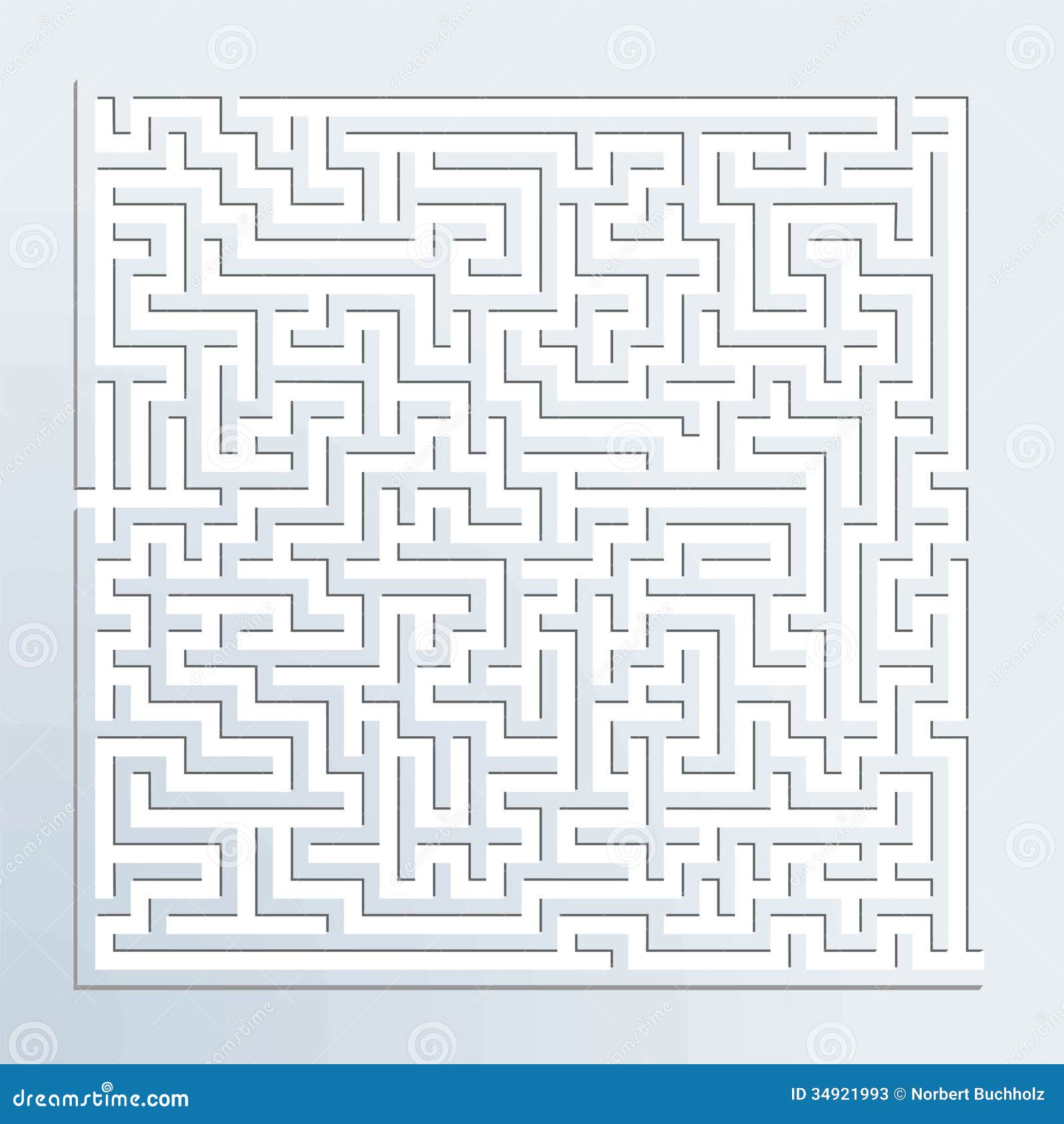 3d maze stock illustration. Illustration of puzzling - 34921993