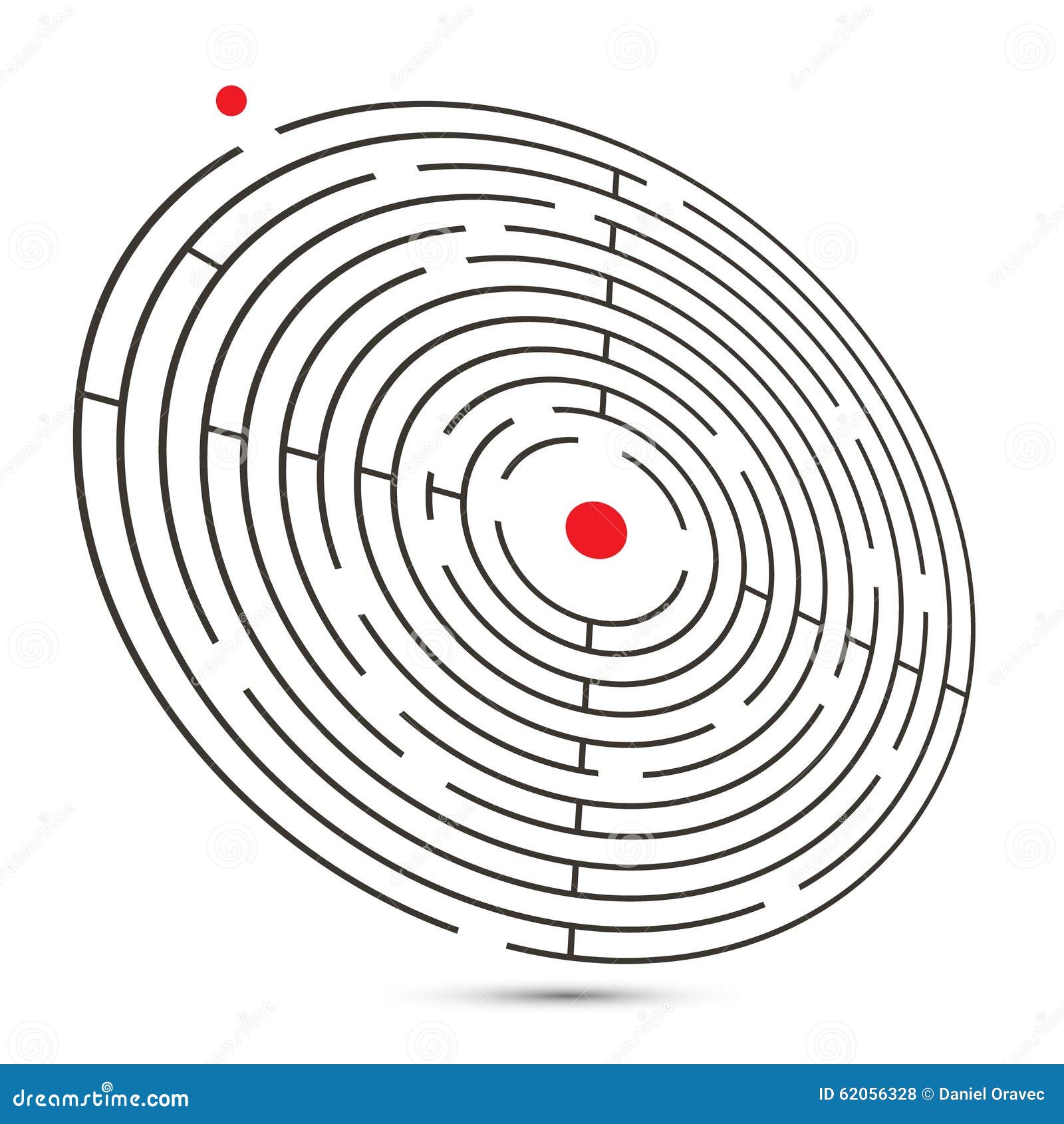 3D Maze Vector Illustration with Start and End Stock Vector ...