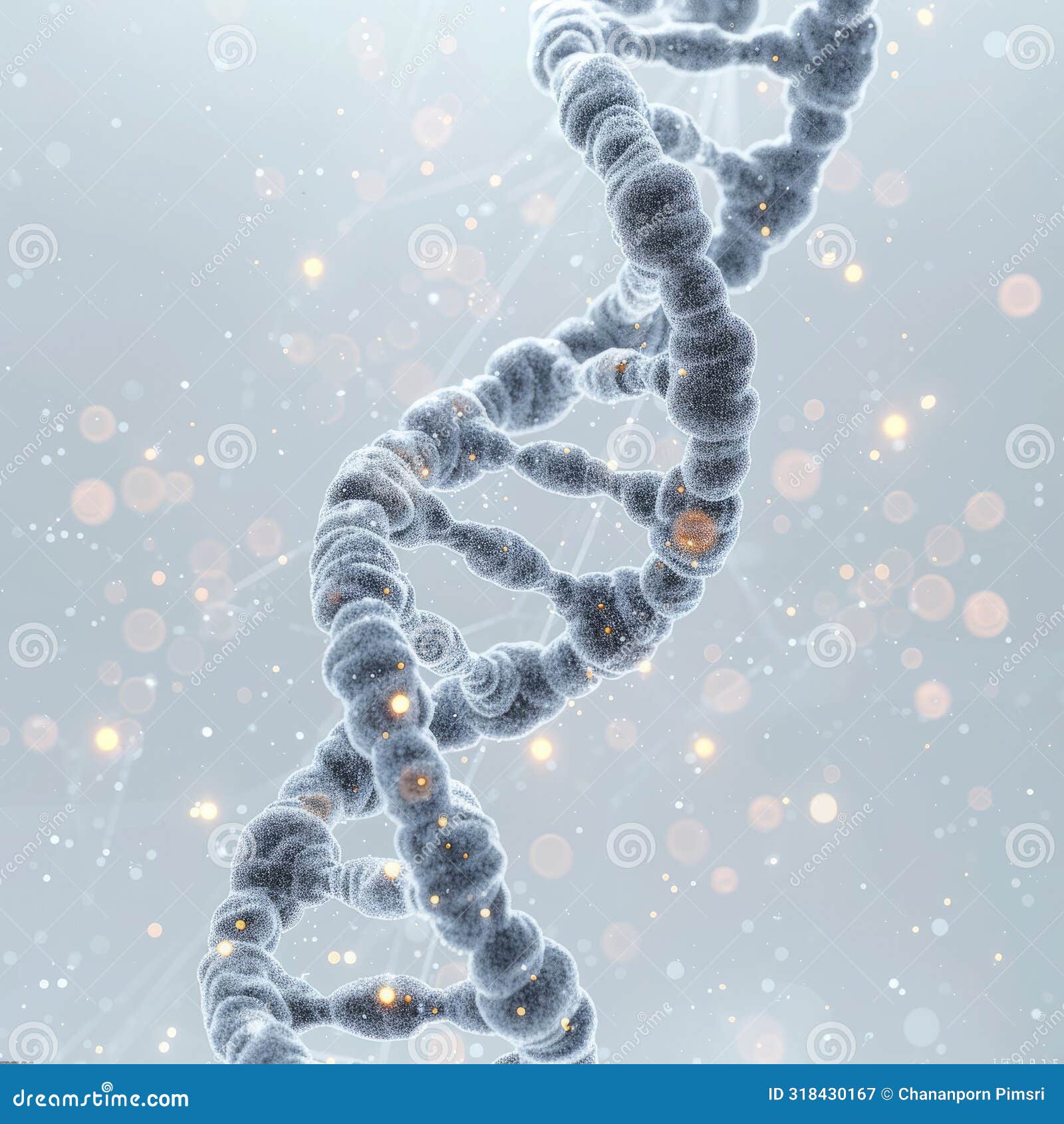 3D Medical Icon Background with Blue DNA Strands Stock Illustration ...