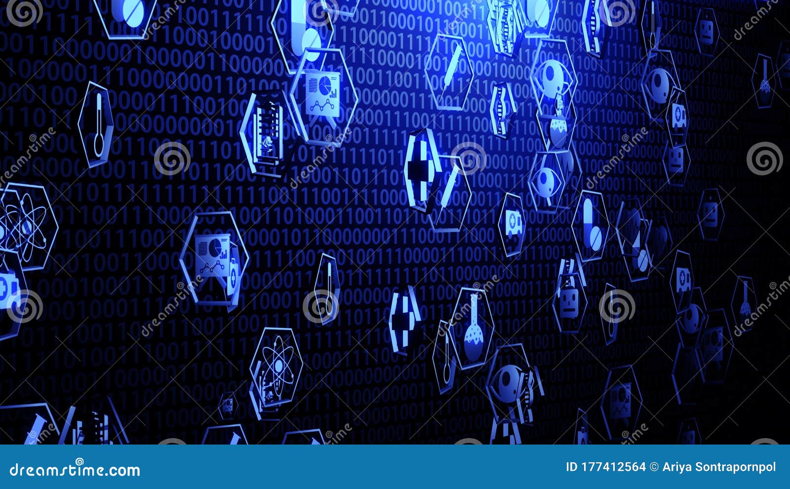 Hexagon Border Set And Design Elements. Vector Illustration ...