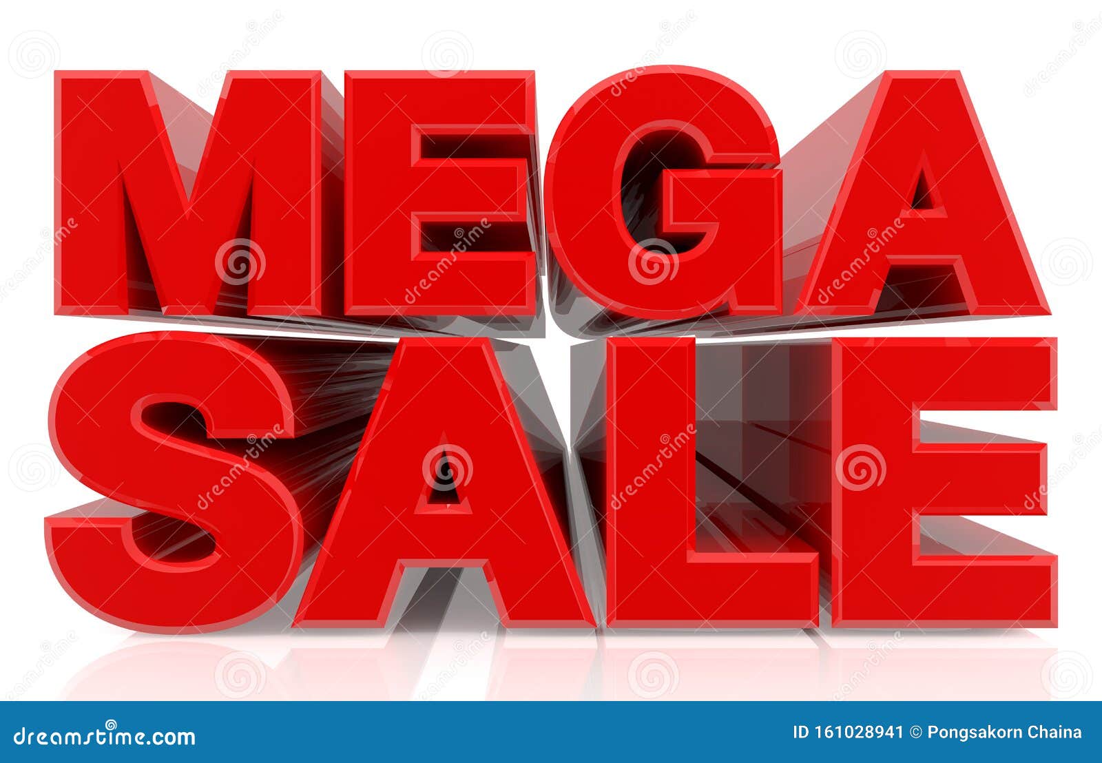 Mega 3d Word Large Letters Big Huge Enormous Deal Royalty-Free Stock ...