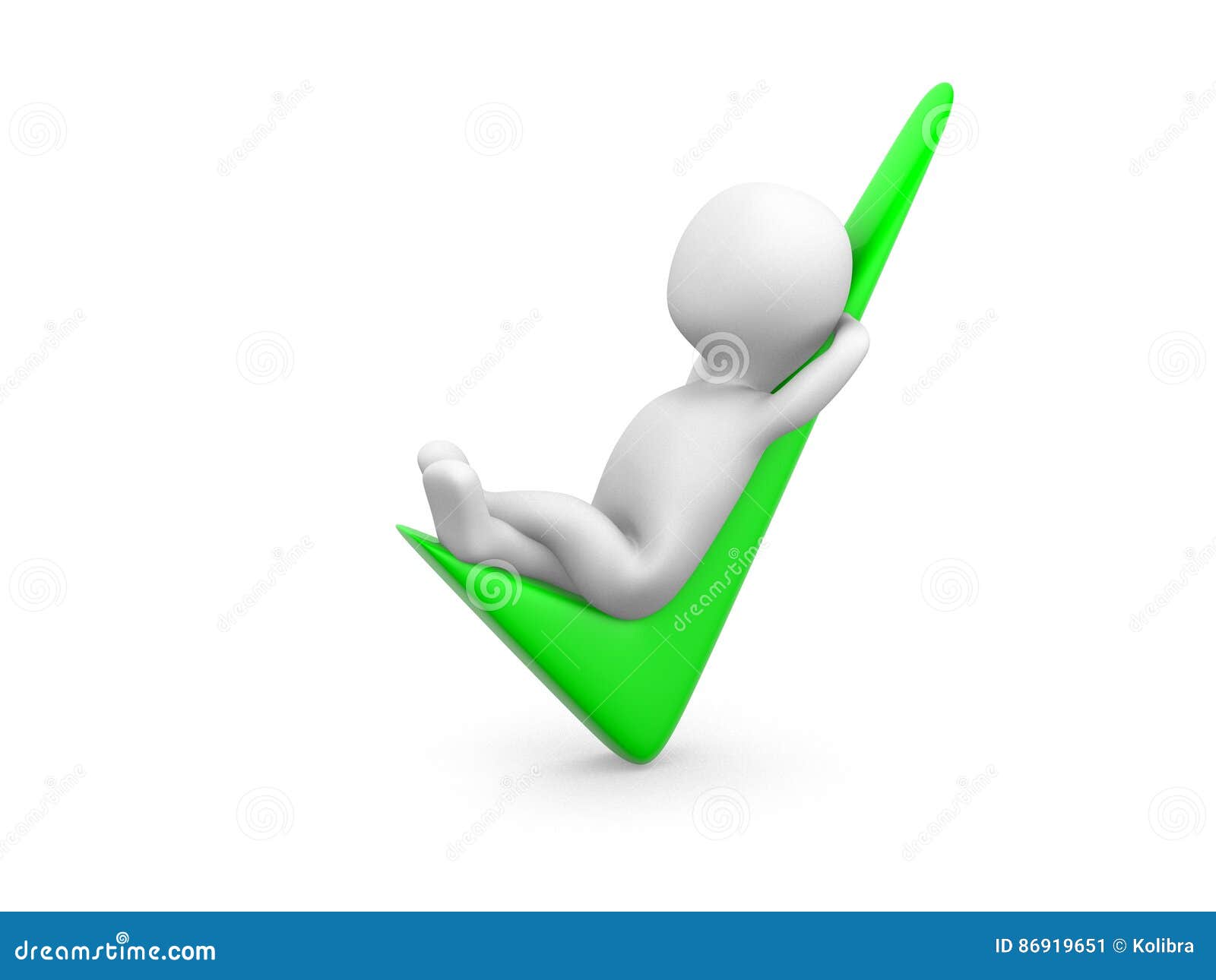3d Men with Green Check Mark Stock Illustration - Illustration of ...